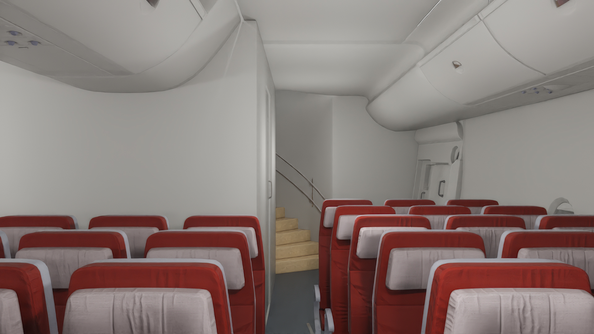 3D Airplane Interior Model - TurboSquid 2340189