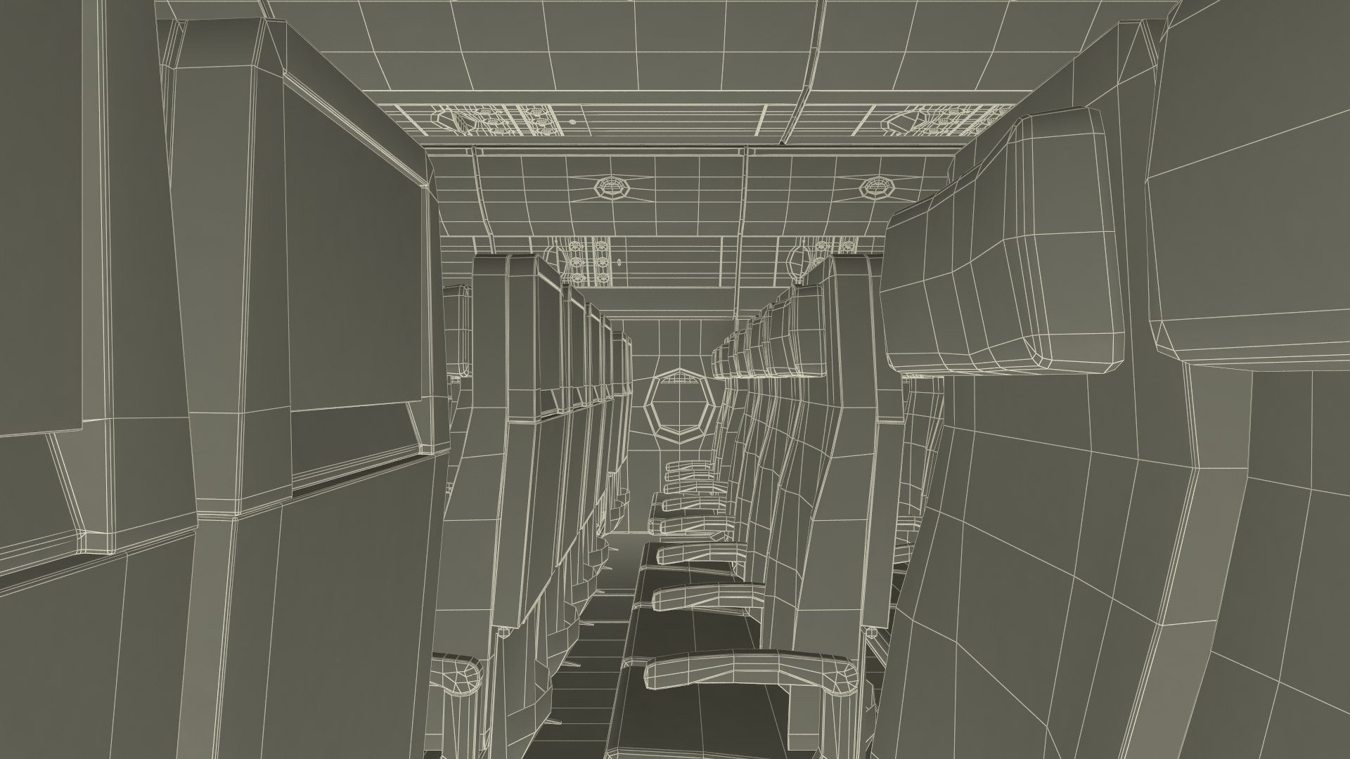 3D Airplane Interior Model - TurboSquid 2340189