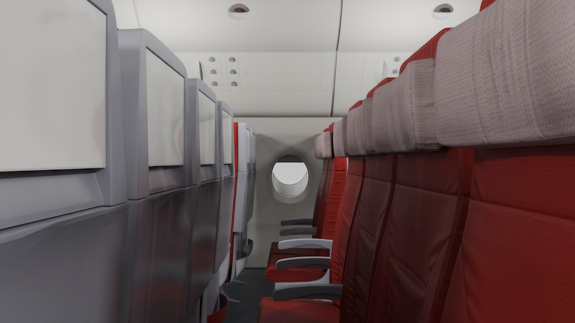 3D Airplane Interior Model - TurboSquid 2340189