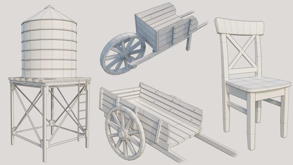 modelo 3d Props Pack - 90 Objects 4K PBR Textures - TurboSquid 2067727