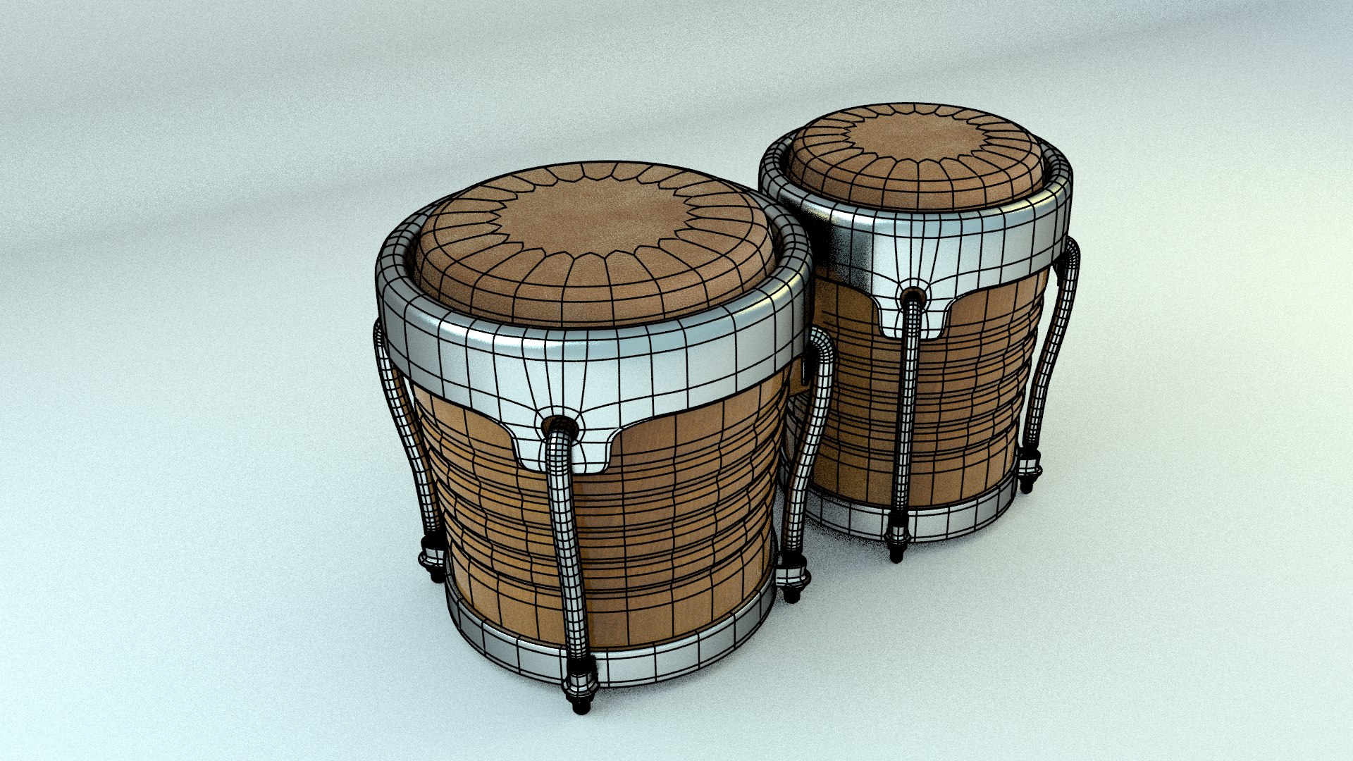 3d Bongo Drums