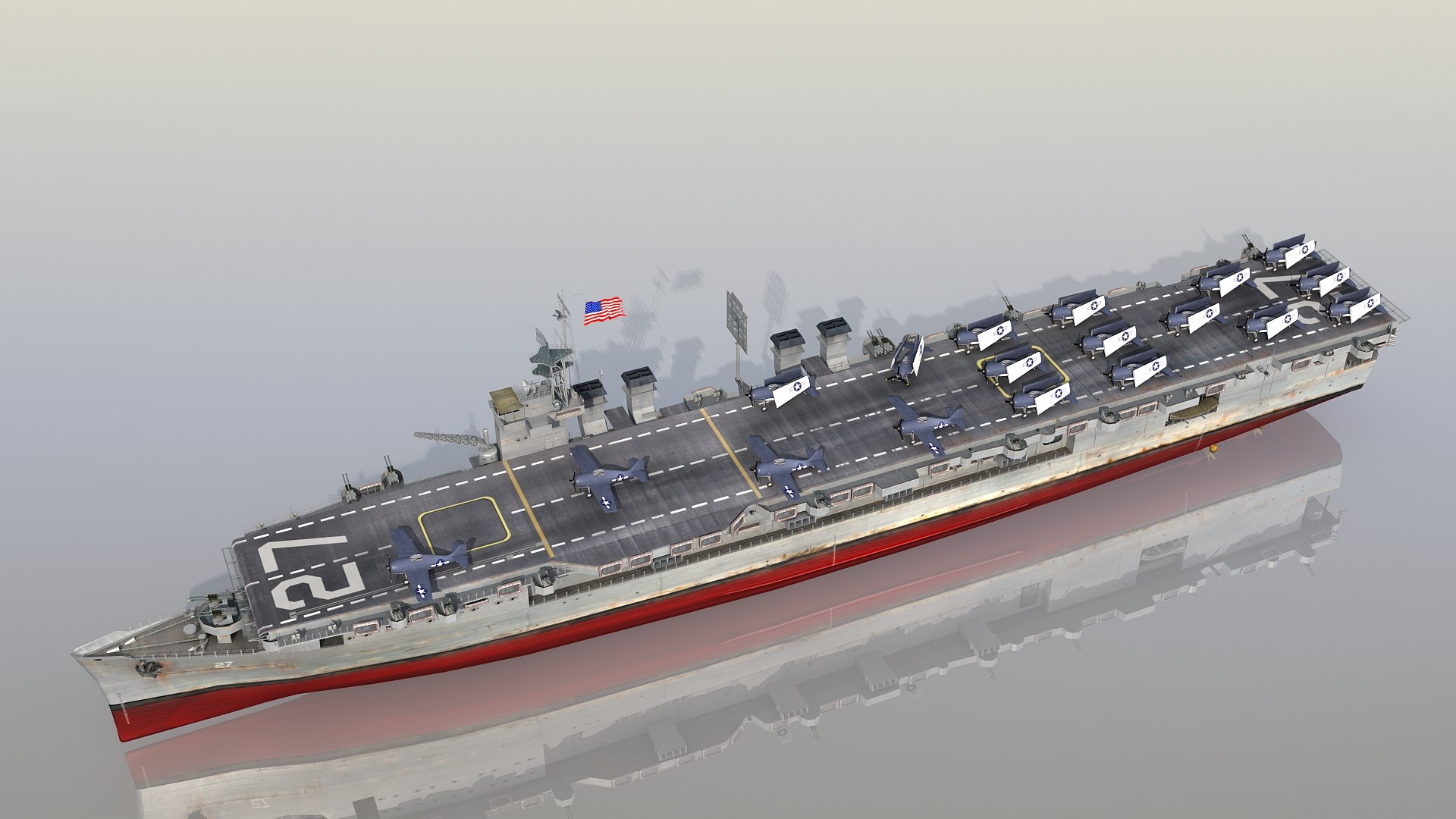 USS Langley CVL-27 3D model - TurboSquid 2092133