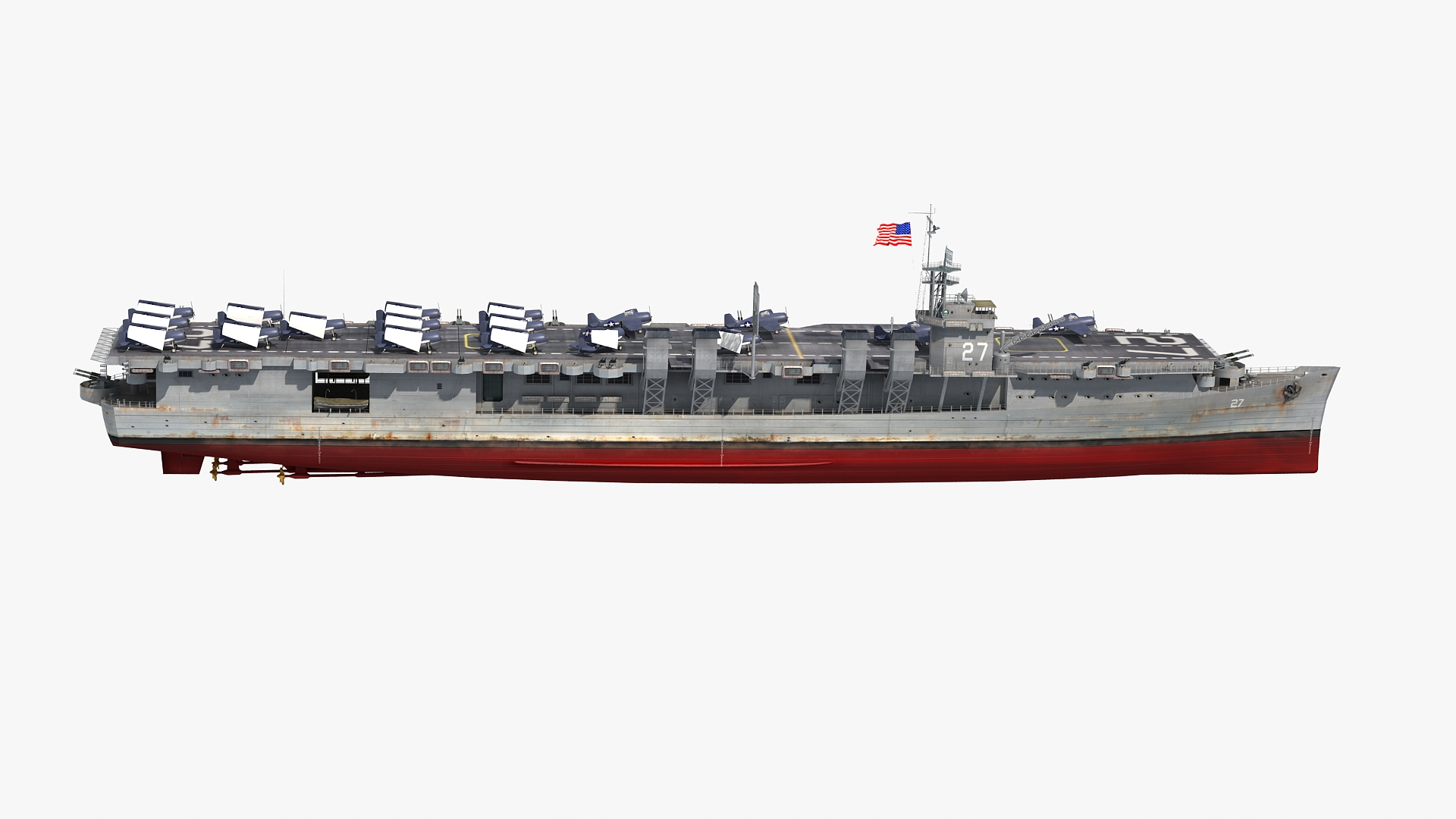 USS Langley CVL-27 3D Model - TurboSquid 2092133