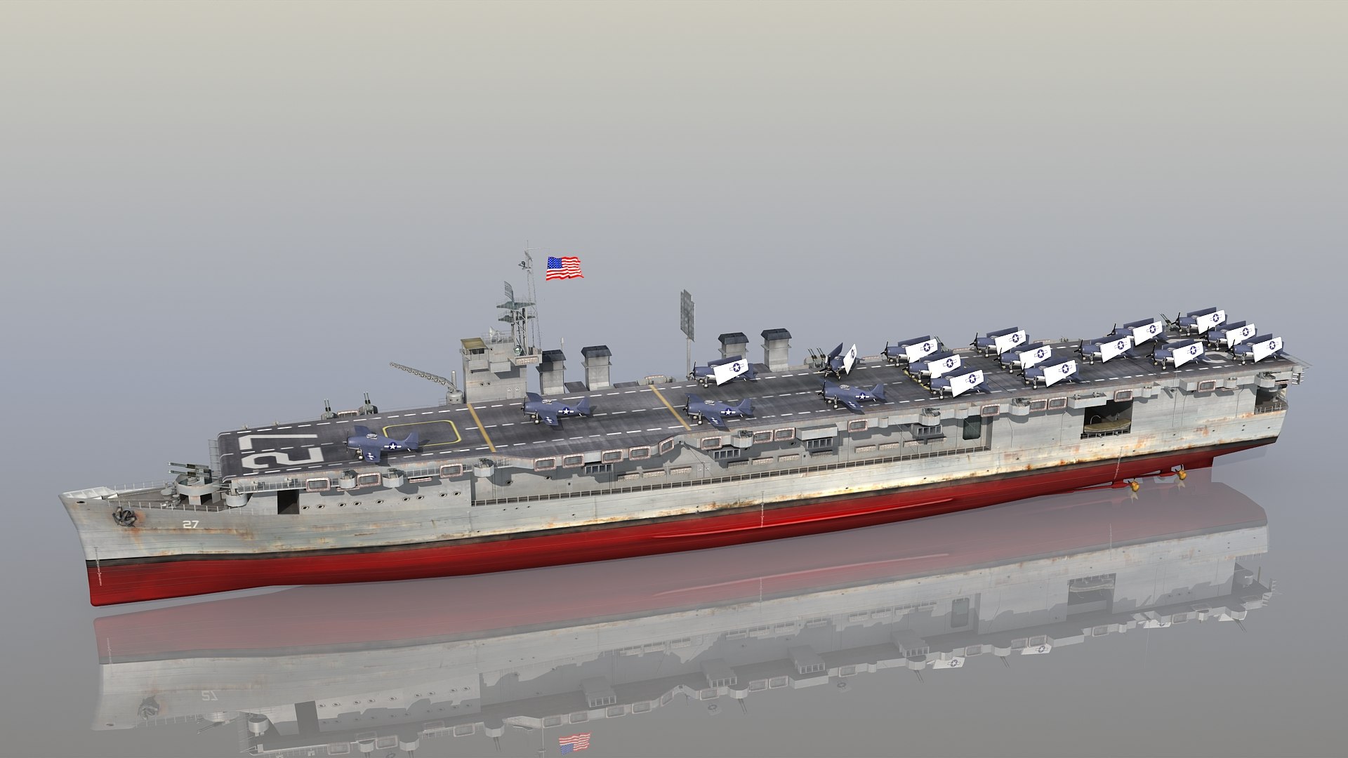USS Langley CVL-27 3D model - TurboSquid 2092133