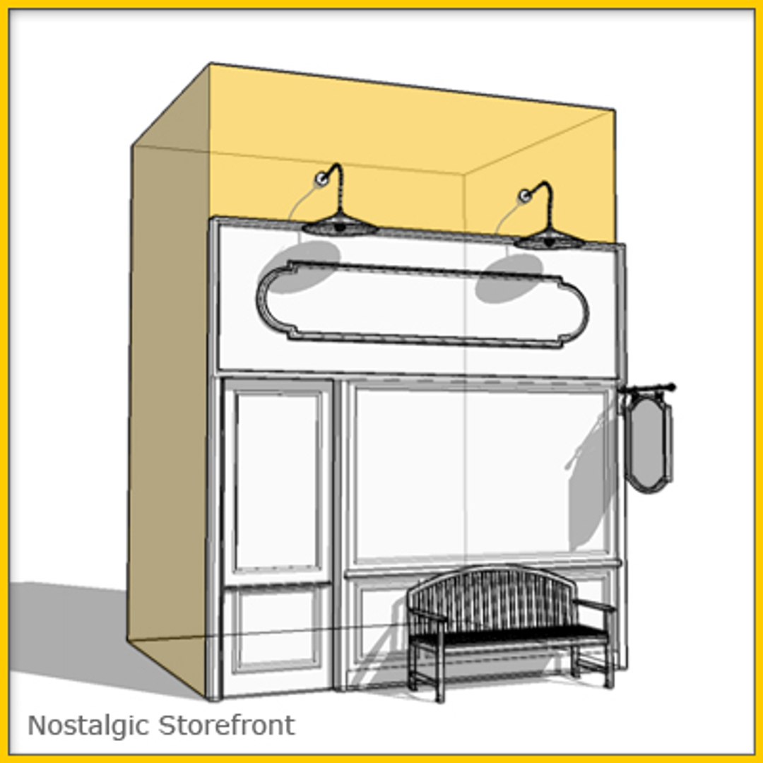 Storefront Whitebox 3d 3ds