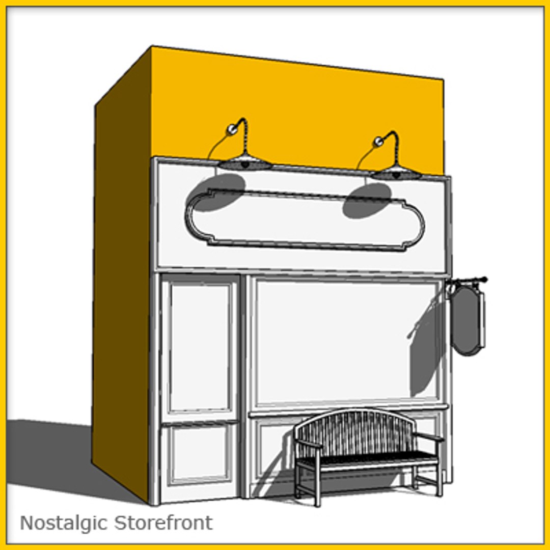 Storefront Whitebox 3d 3ds