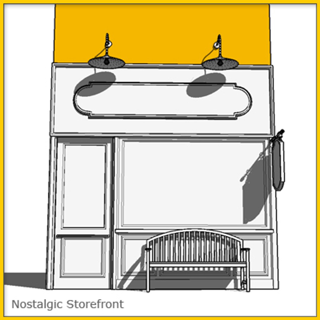 Storefront Whitebox 3d 3ds