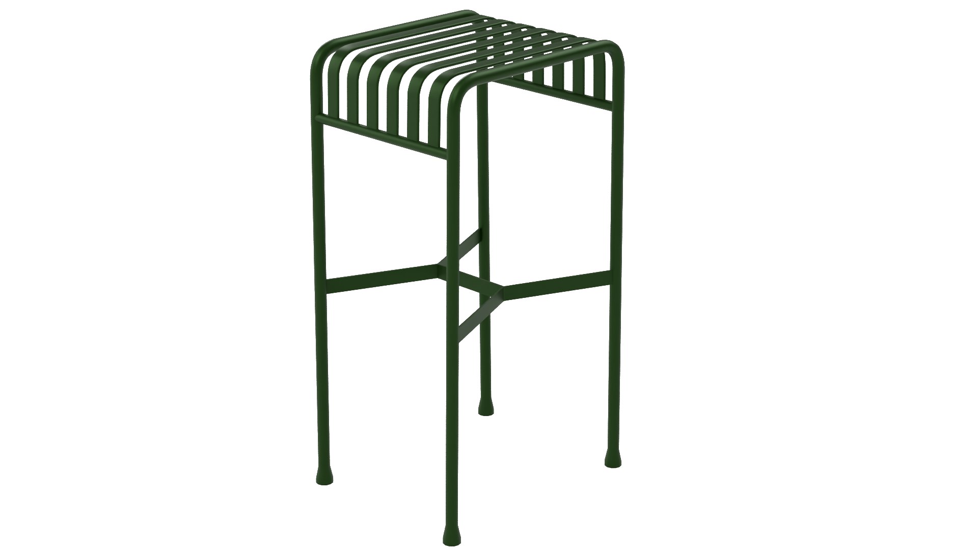 3D Hay Palissade Striped Outdoor Furniture Green Table Model ...
