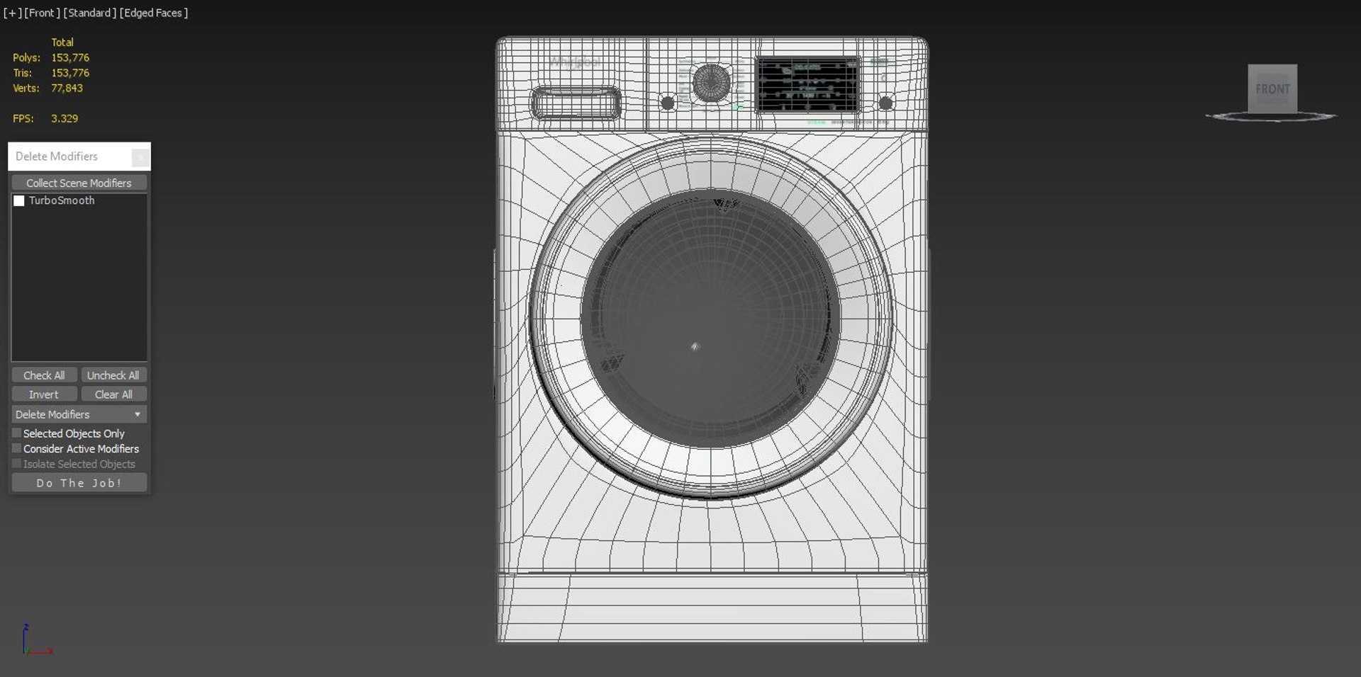 3D Whirlpool FDLR90250 9kg Front Load Washing Machine Model ...