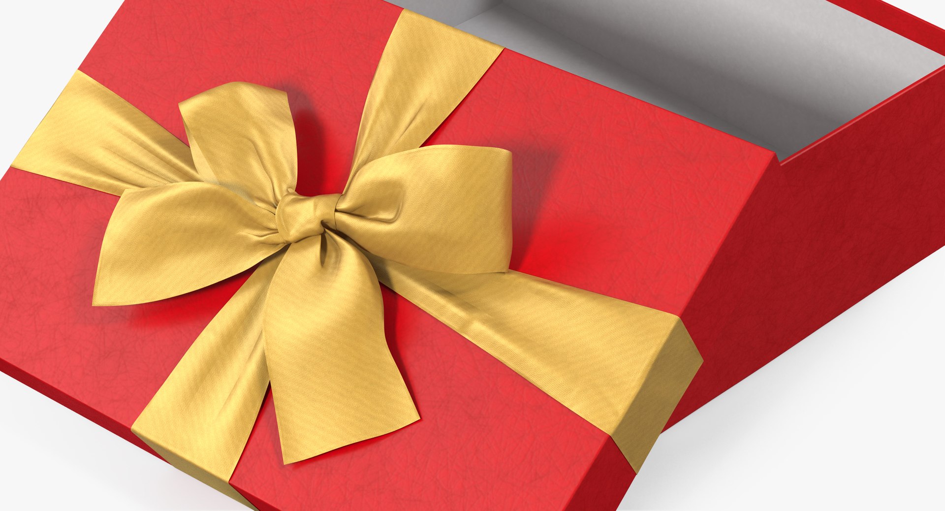 Gift box open red 3D model - TurboSquid 1202278