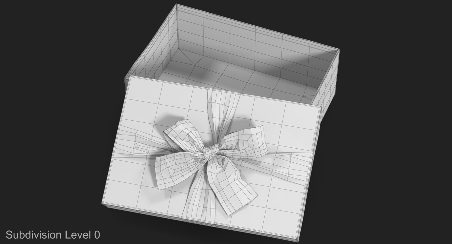 Gift box open red 3D model - TurboSquid 1202278