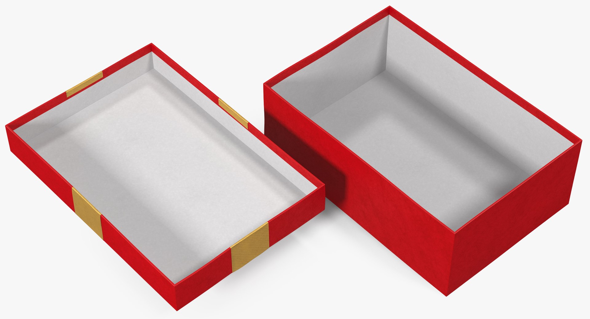 Gift box open red 3D model - TurboSquid 1202278