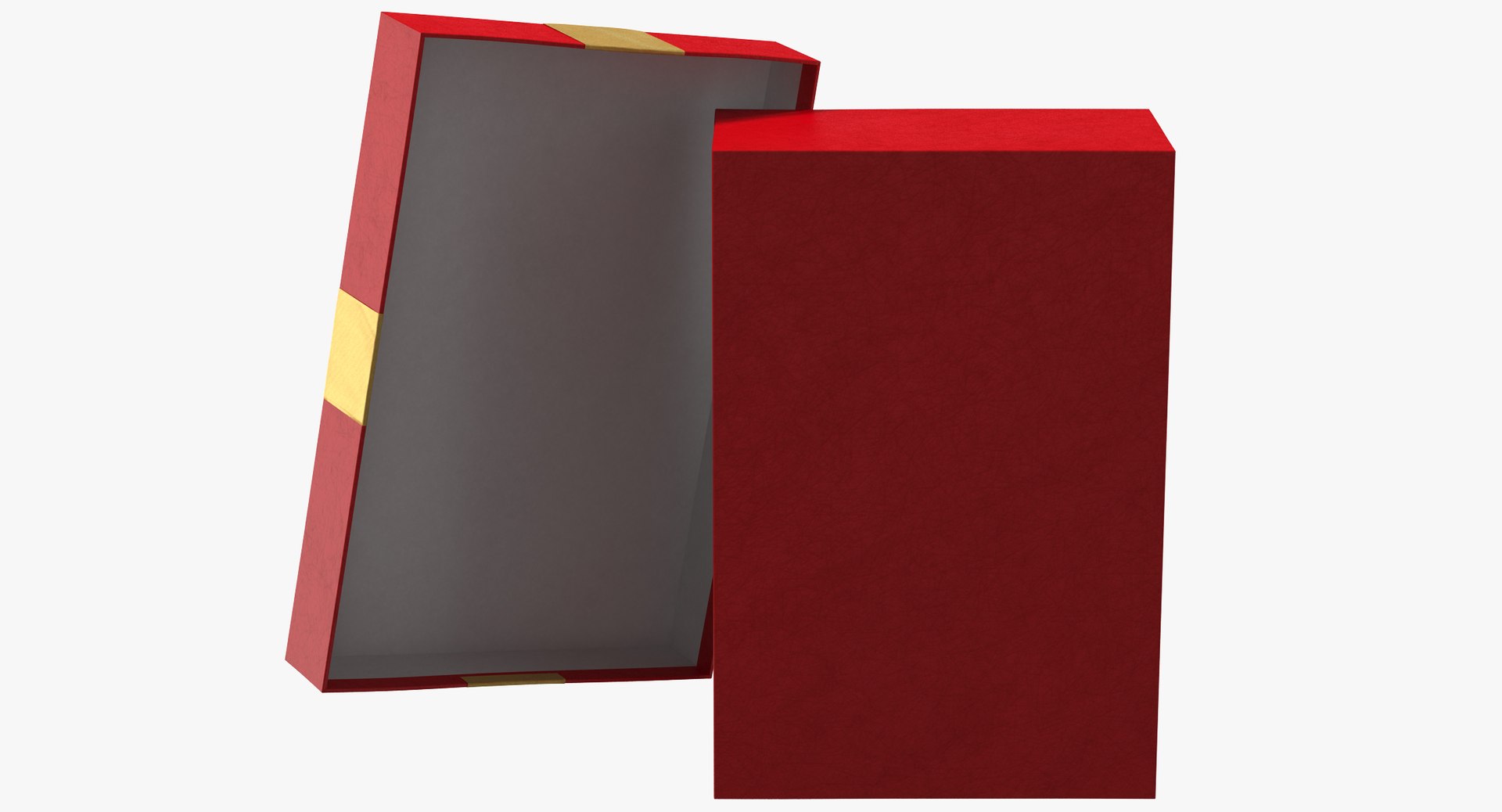 Gift box open red 3D model - TurboSquid 1202278