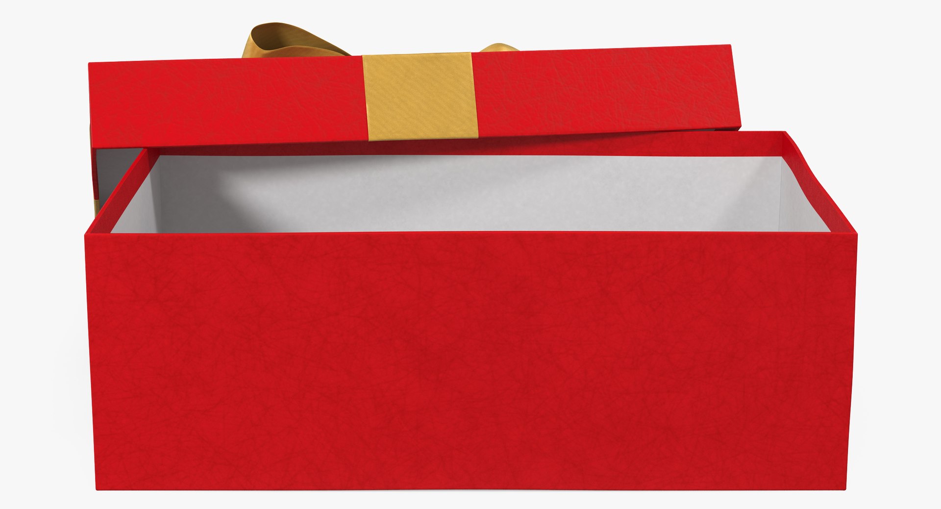 Gift box open red 3D model - TurboSquid 1202278