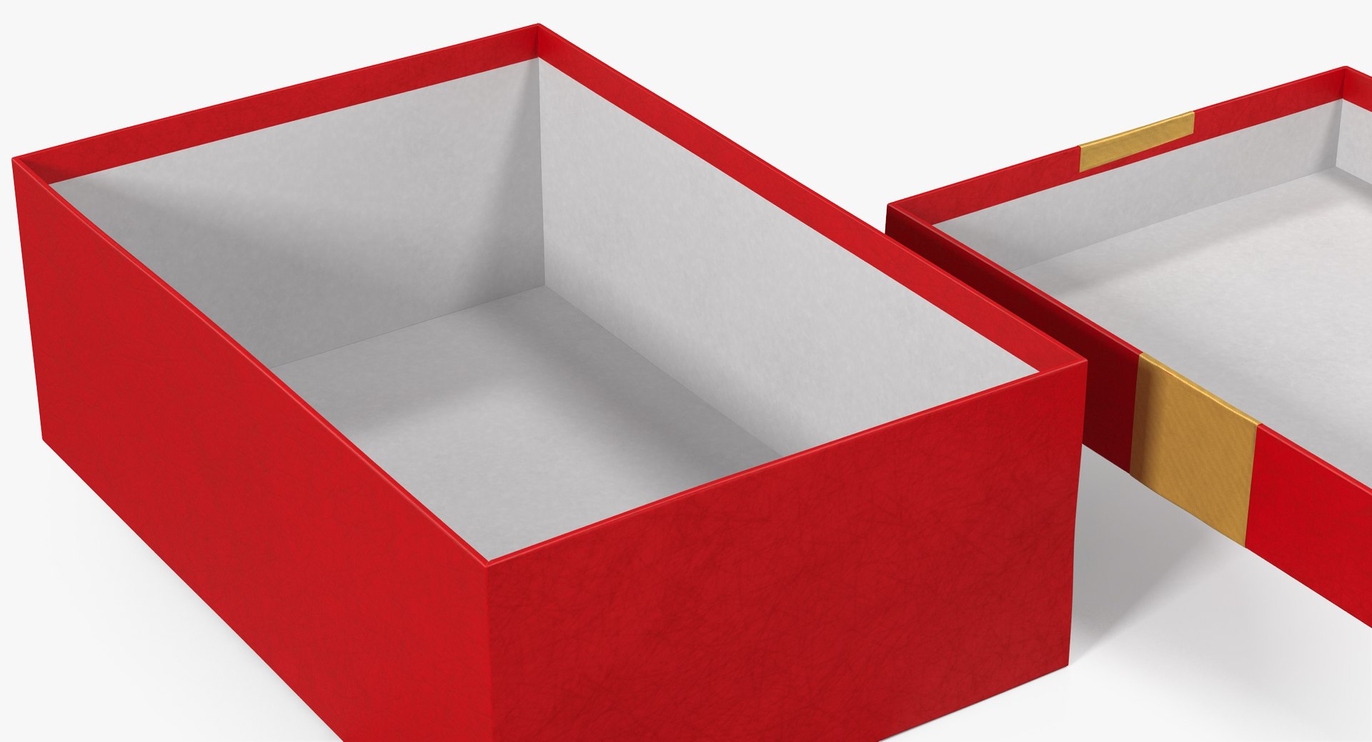 Gift box open red 3D model - TurboSquid 1202278