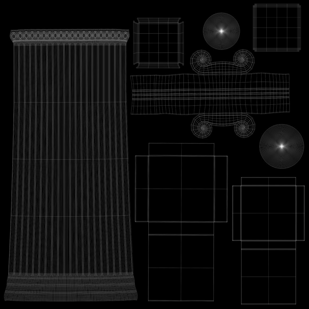 Ionic Column 3D Model - TurboSquid 1898585