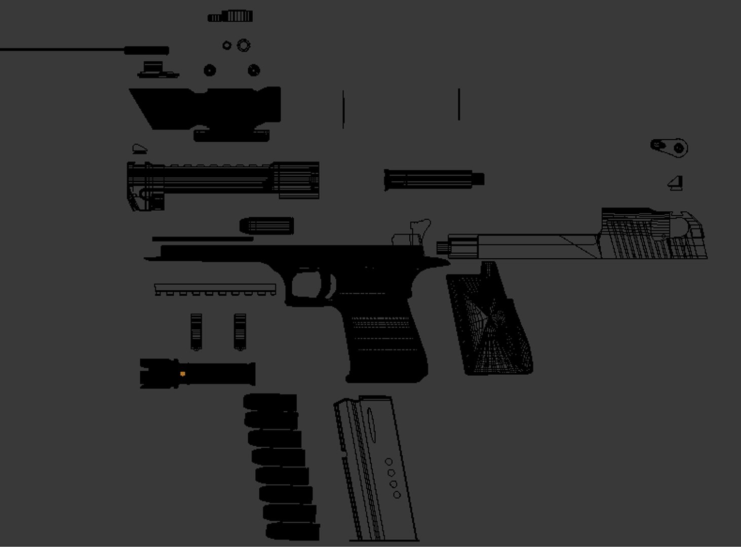 3D Model Desert Eagle - TurboSquid 1211782