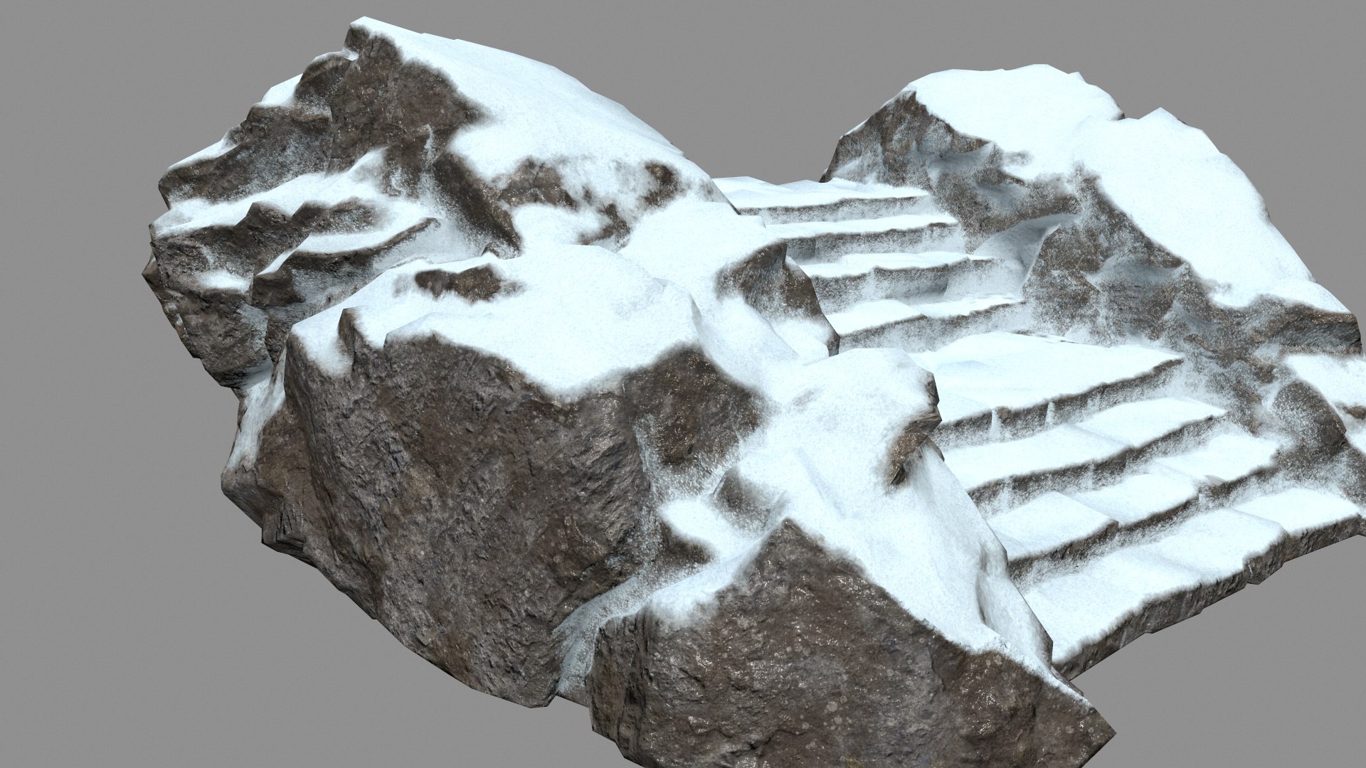 Rock Stairs 3D Model - TurboSquid 2031230