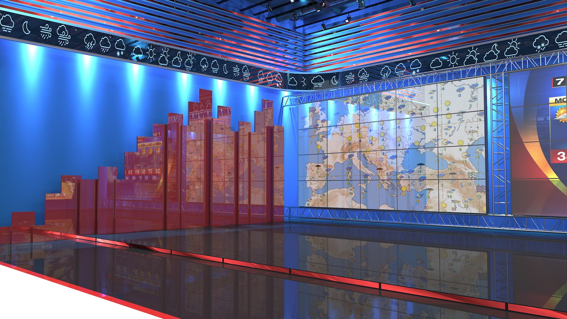 3D Model Tv Studio - TurboSquid 1580459