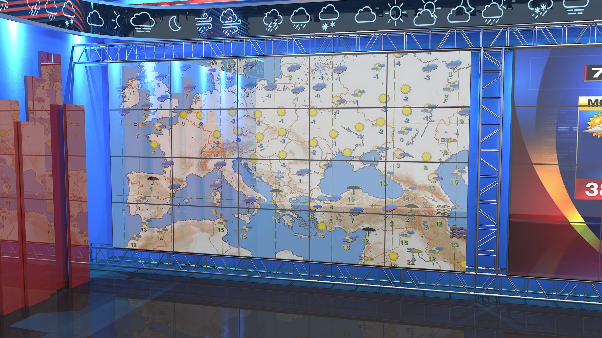 3D Model Tv Studio - TurboSquid 1580459