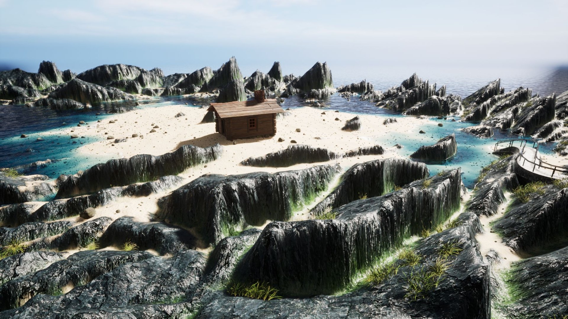 3D UDK The Lighthouse Rock - TurboSquid 2209322