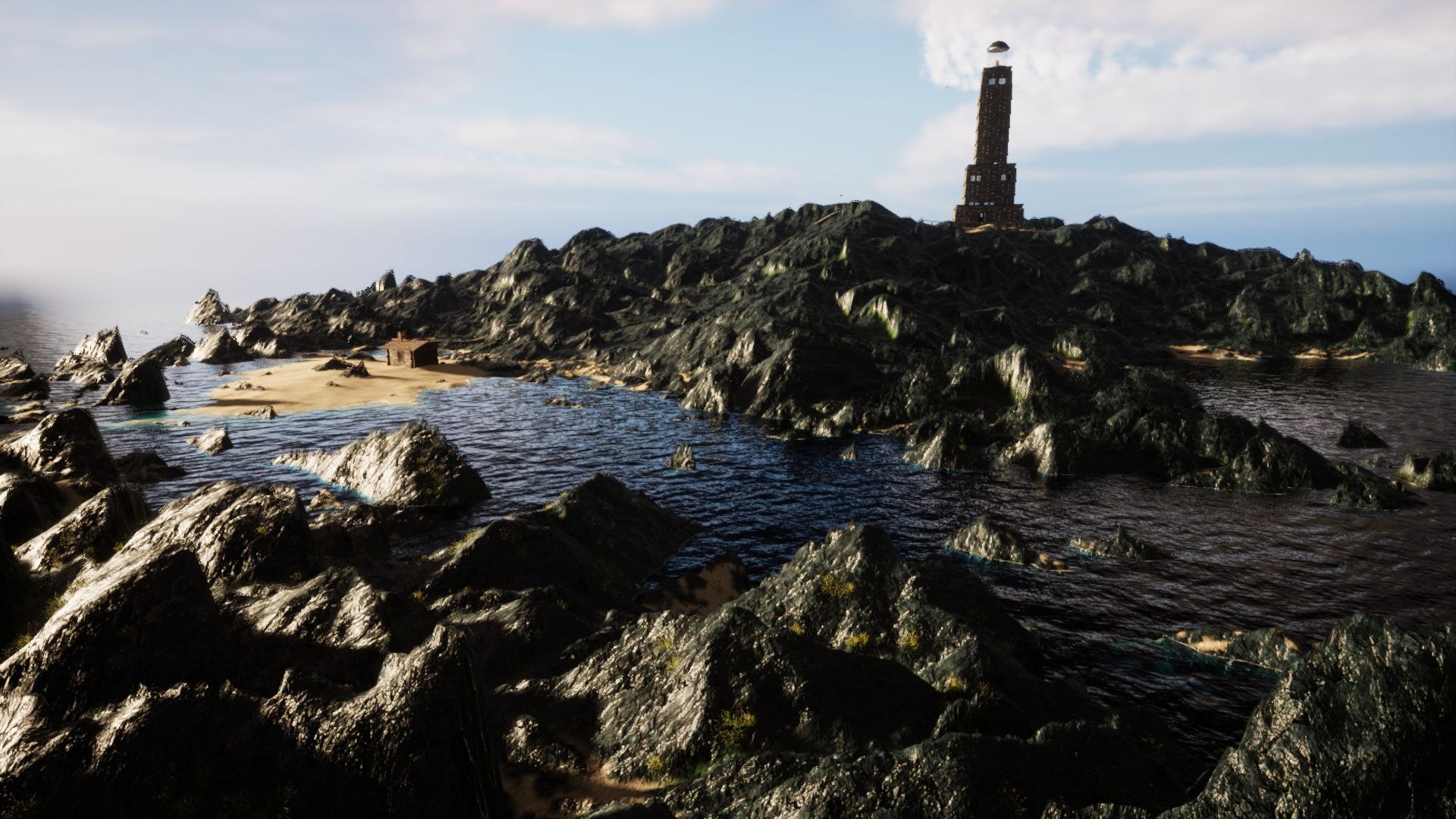 3D UDK The Lighthouse Rock - TurboSquid 2209322