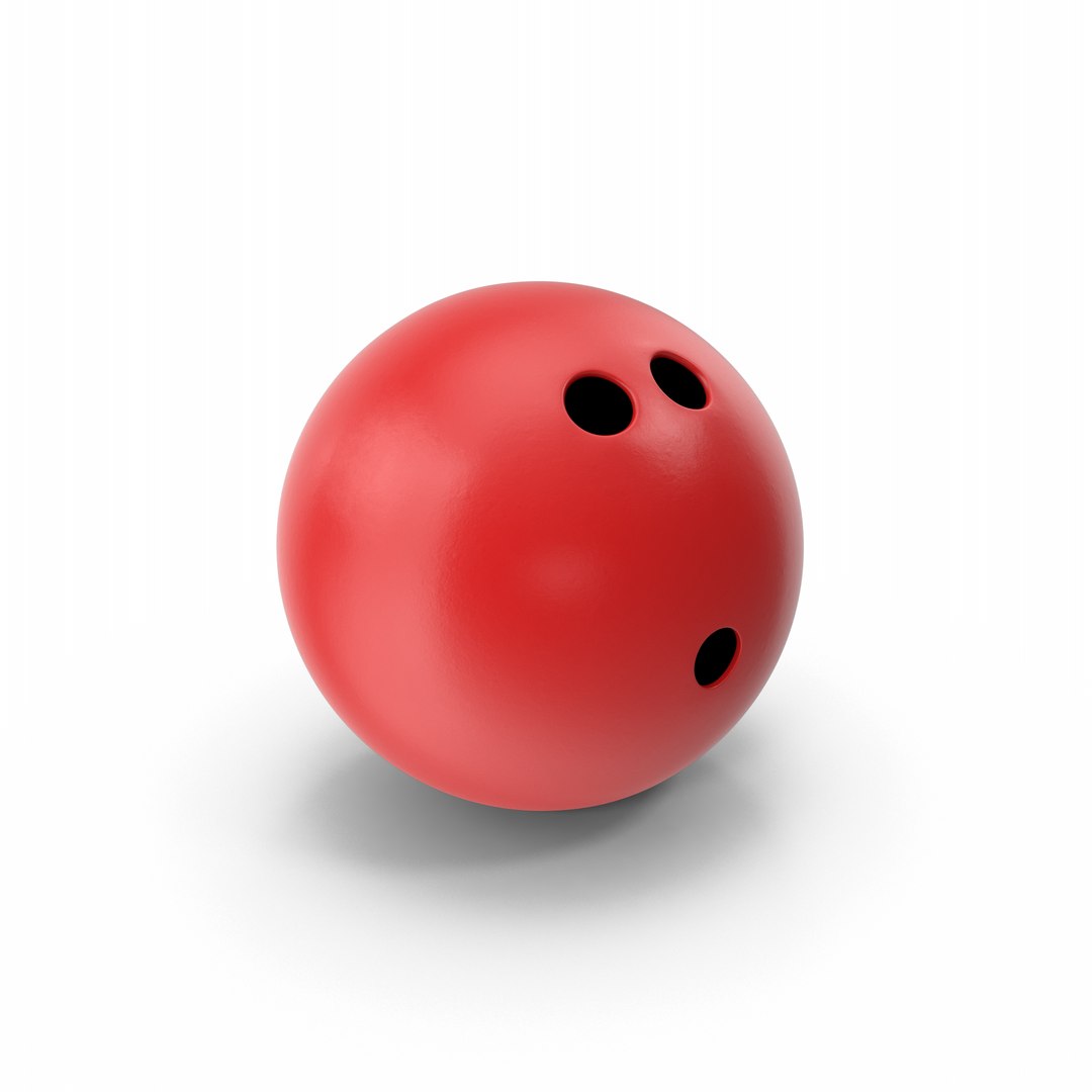 Bowling Ball Red 3D Model - TurboSquid 1833016