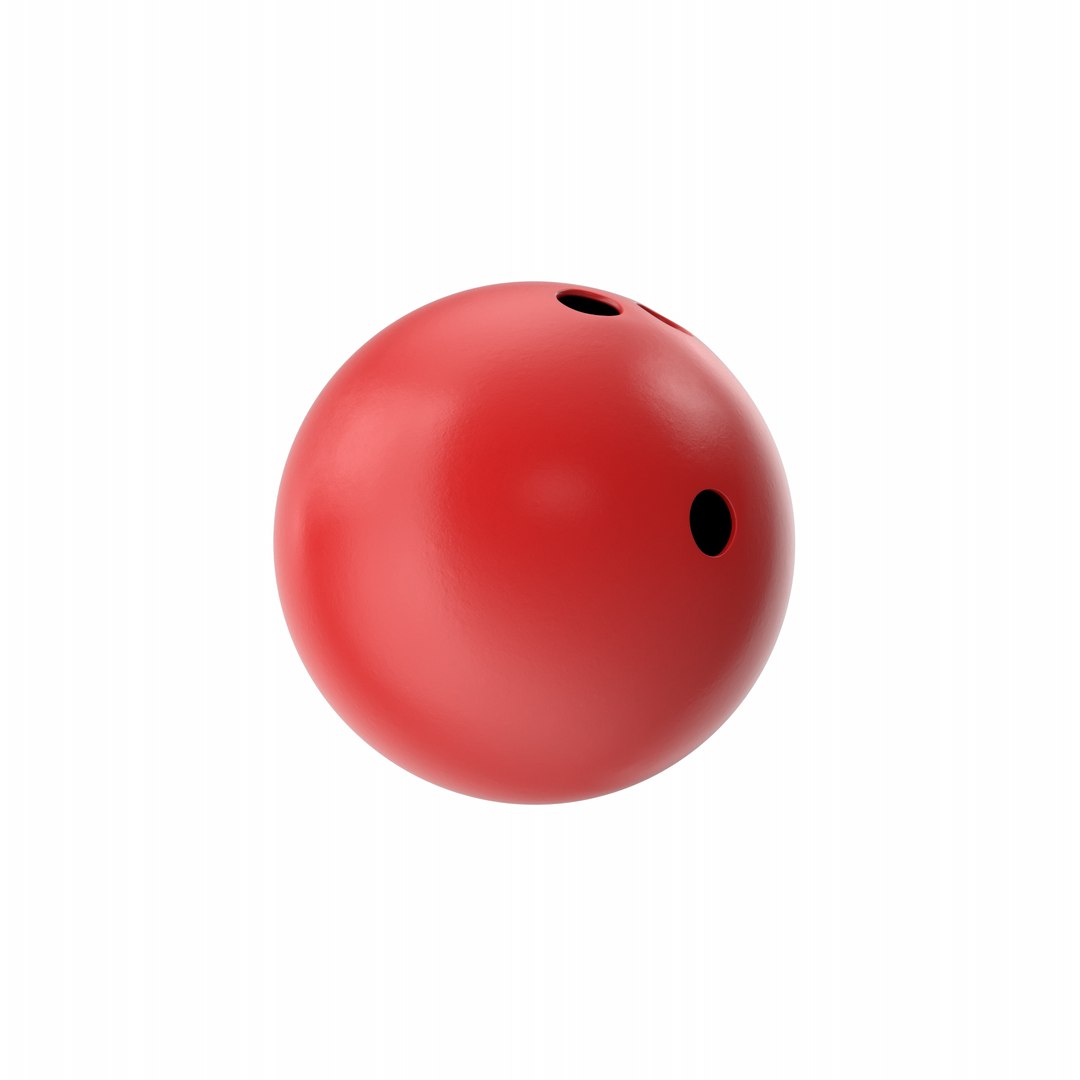 Bowling Ball Red 3D Model - TurboSquid 1833016