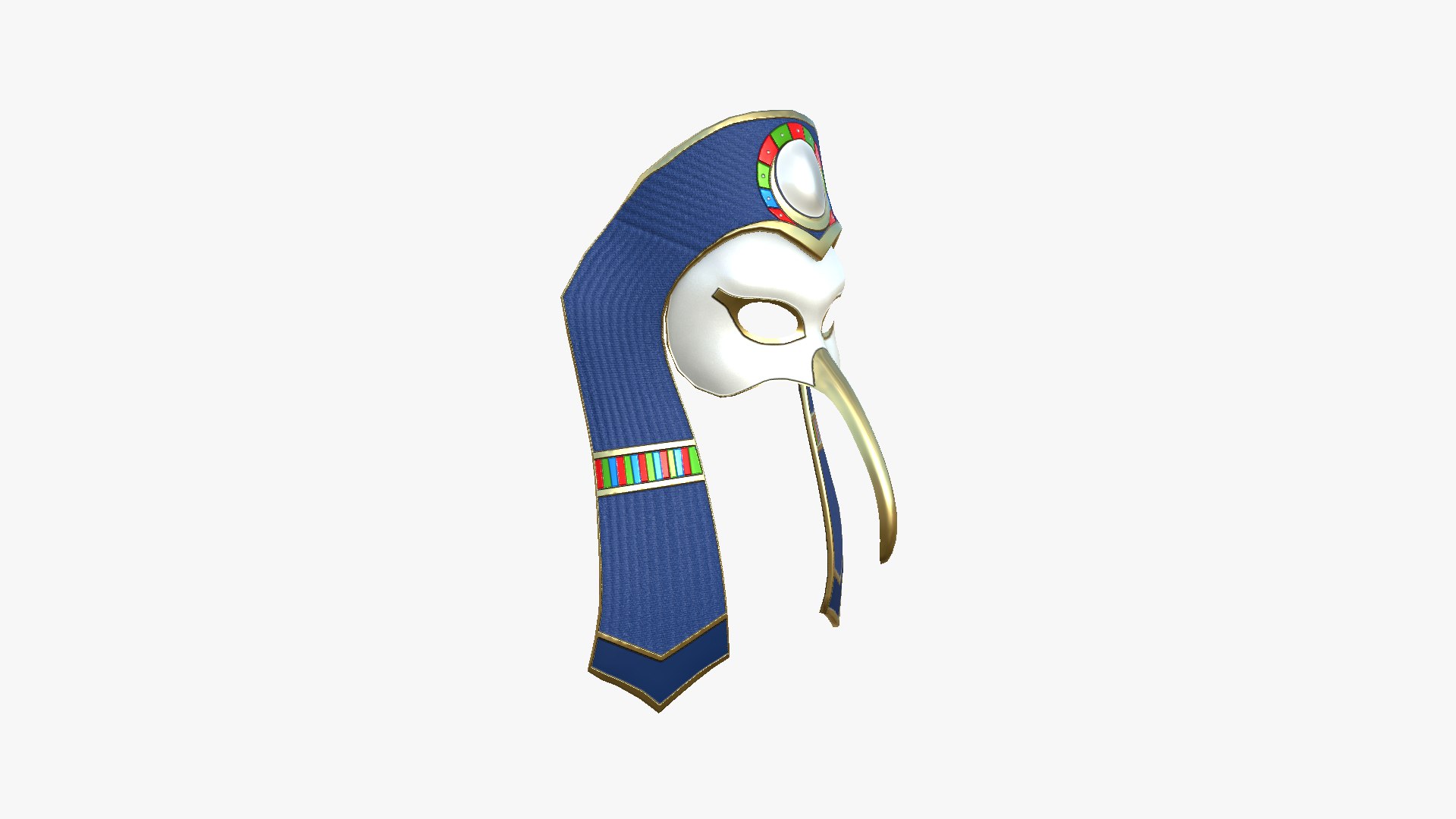 Thoth Mask A08 - Egyptian Gods Character Clothing 3D - TurboSquid 2192987