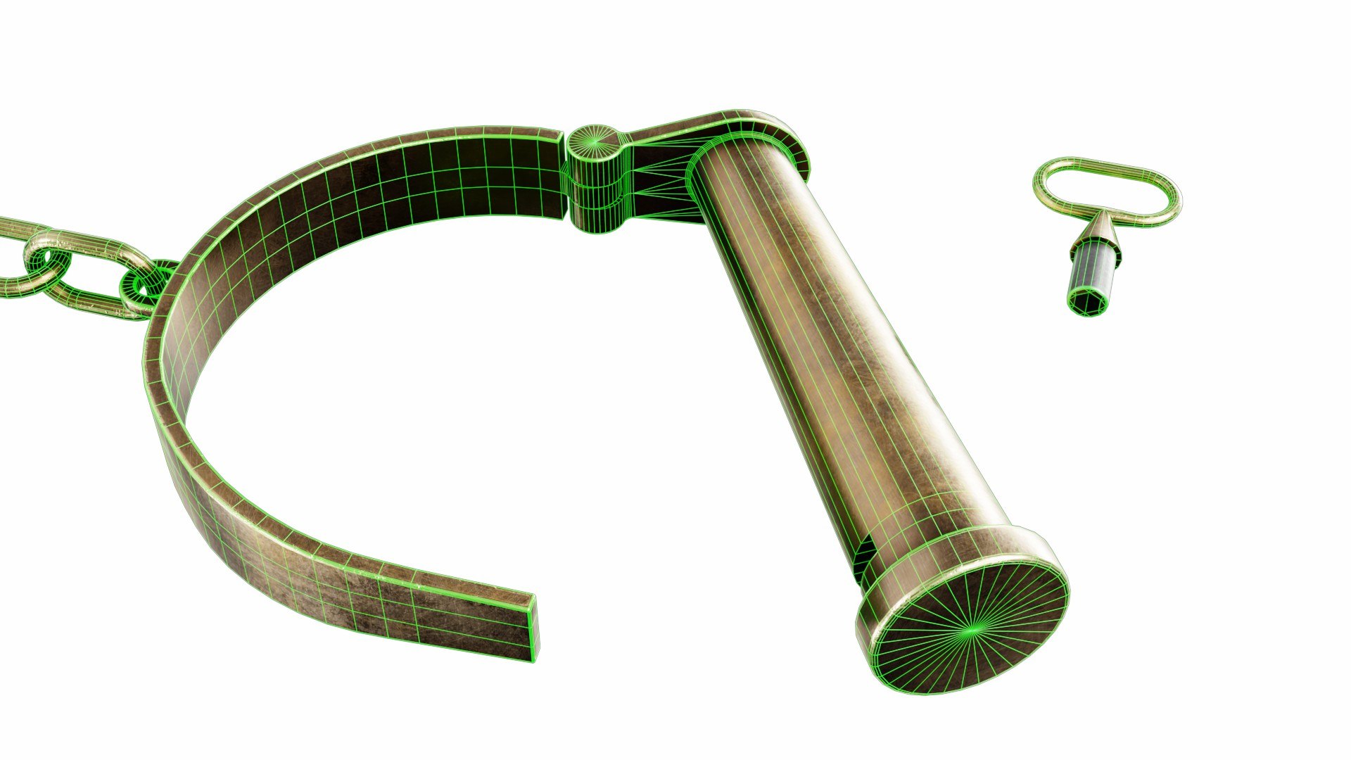 3D Bronze Shackles - TurboSquid 2070232