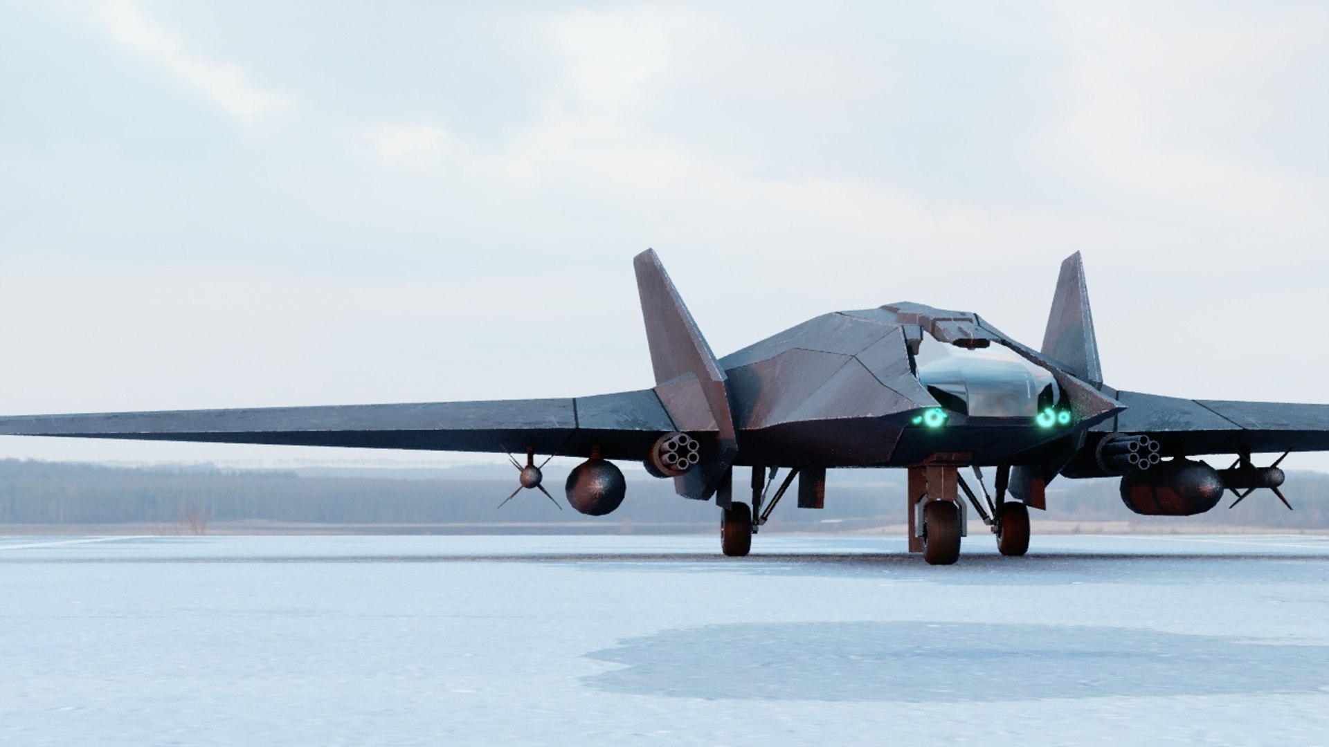 3D jet fighter concept - TurboSquid 1618524