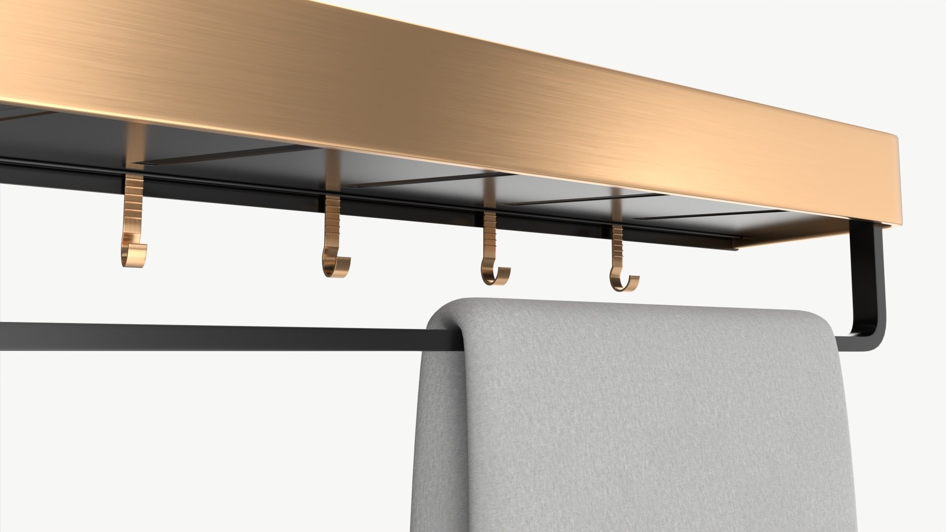 Bathroom Shelf With Rack And Towel 3D Model - TurboSquid 1934590