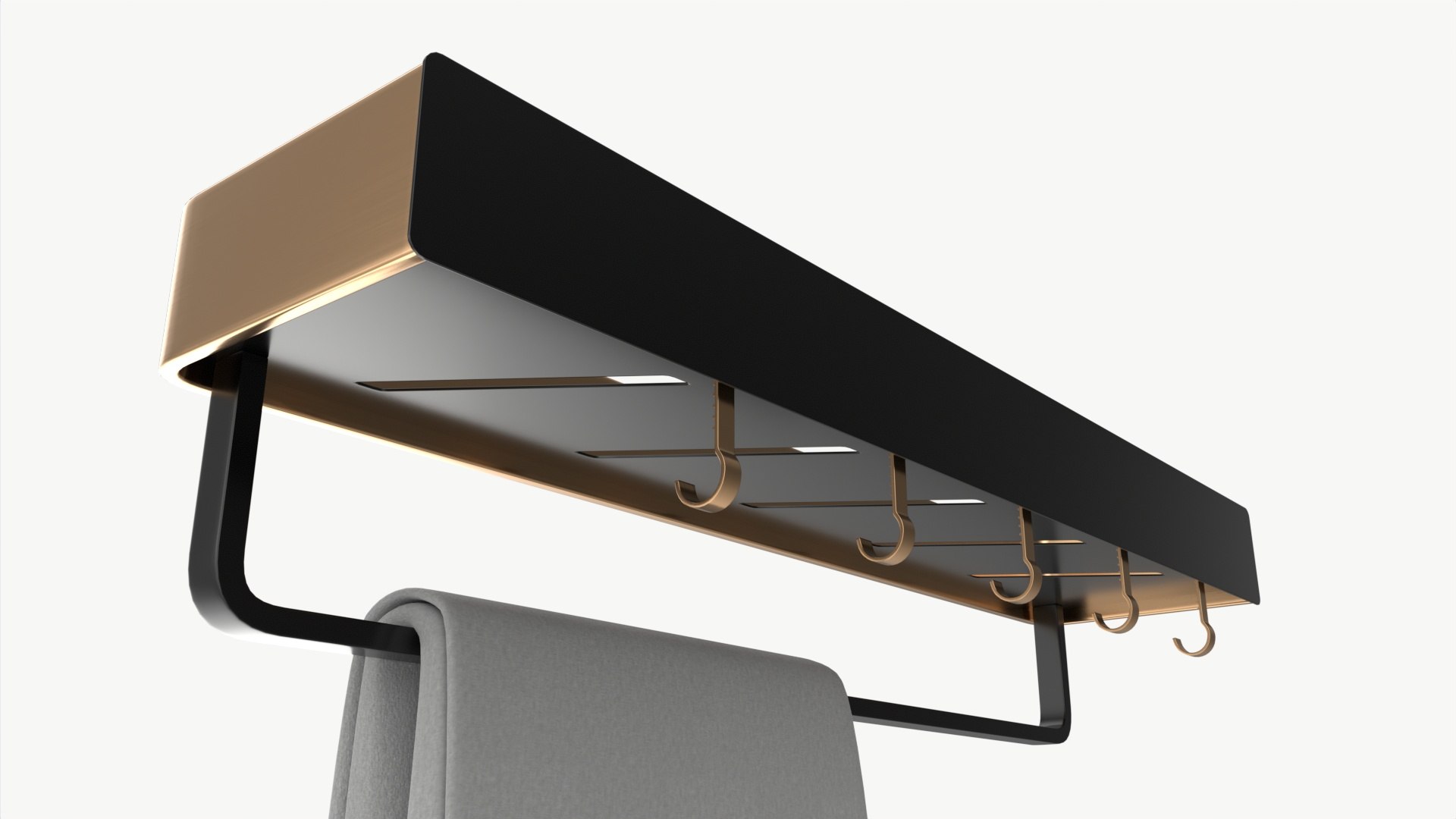 Bathroom Shelf With Rack And Towel 3D Model - TurboSquid 1934590