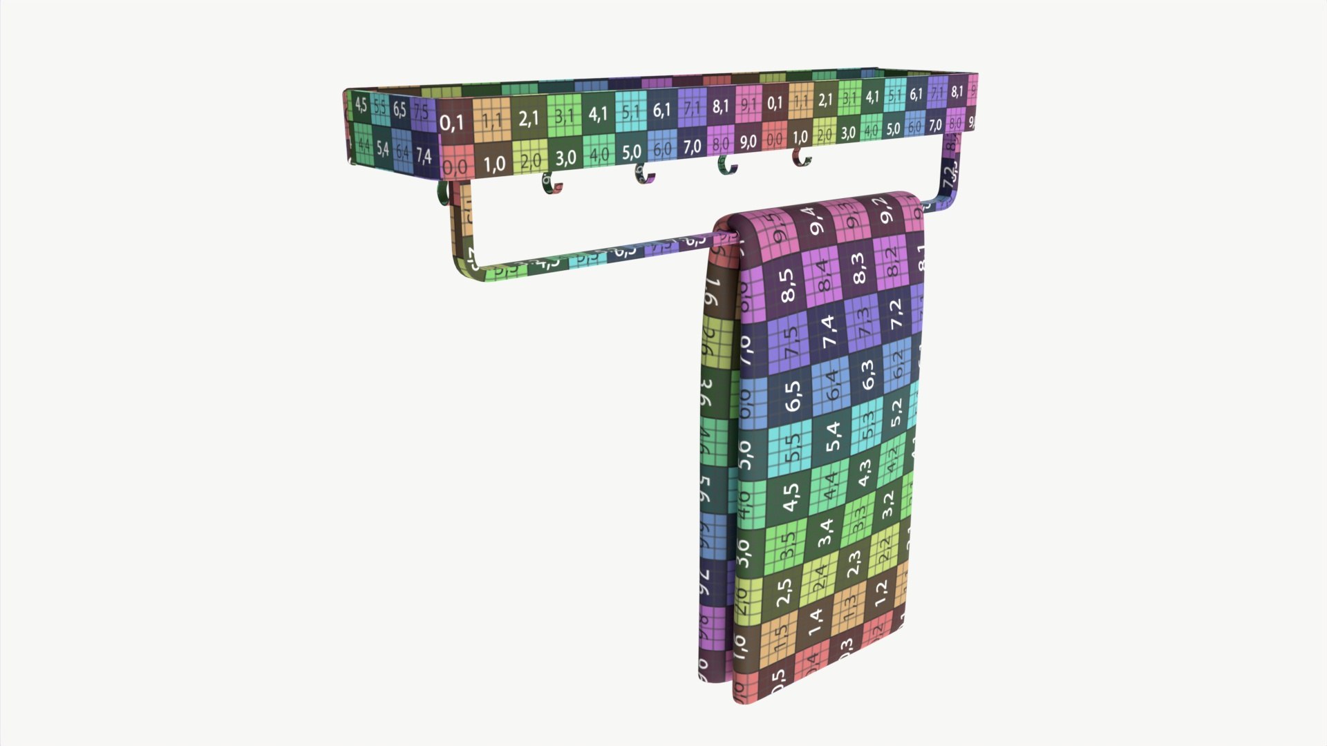 Bathroom Shelf With Rack And Towel 3D Model - TurboSquid 1934590