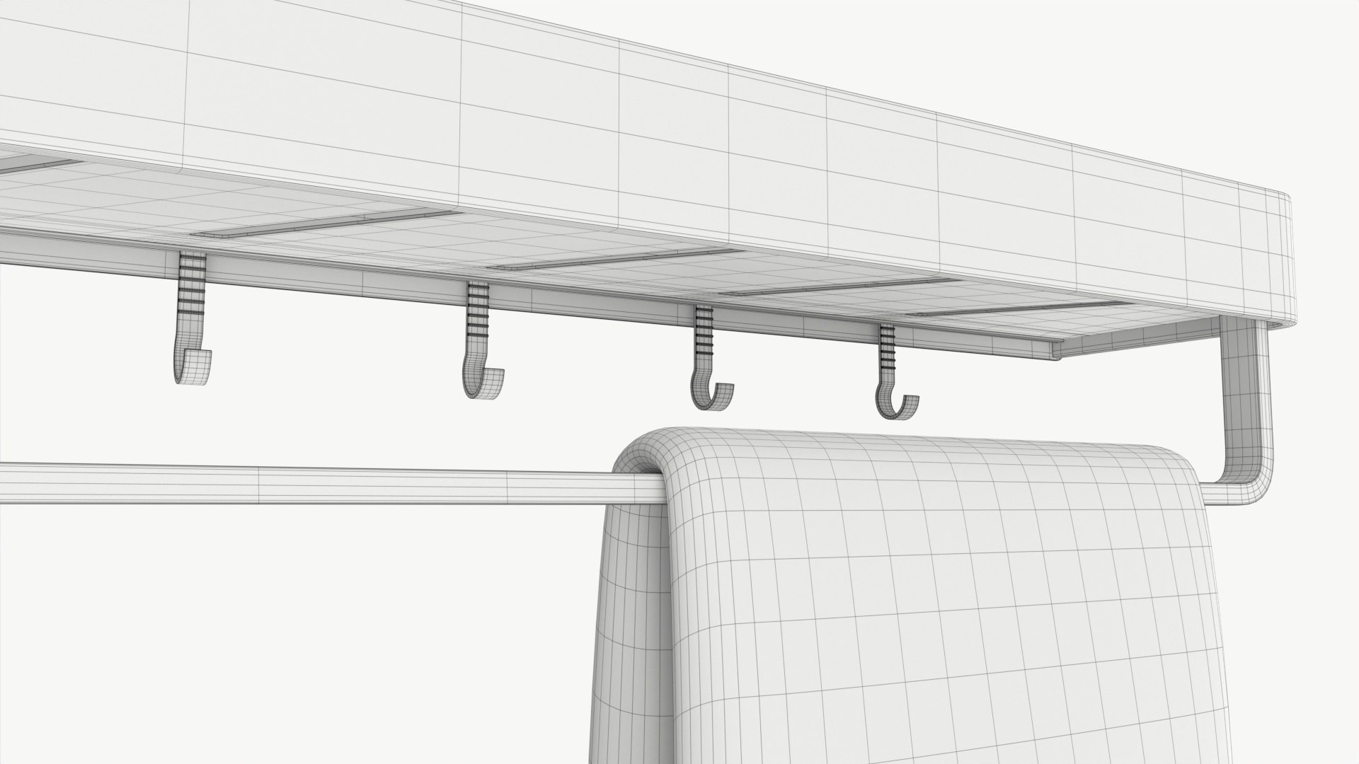 Bathroom Shelf With Rack And Towel 3D Model - TurboSquid 1934590
