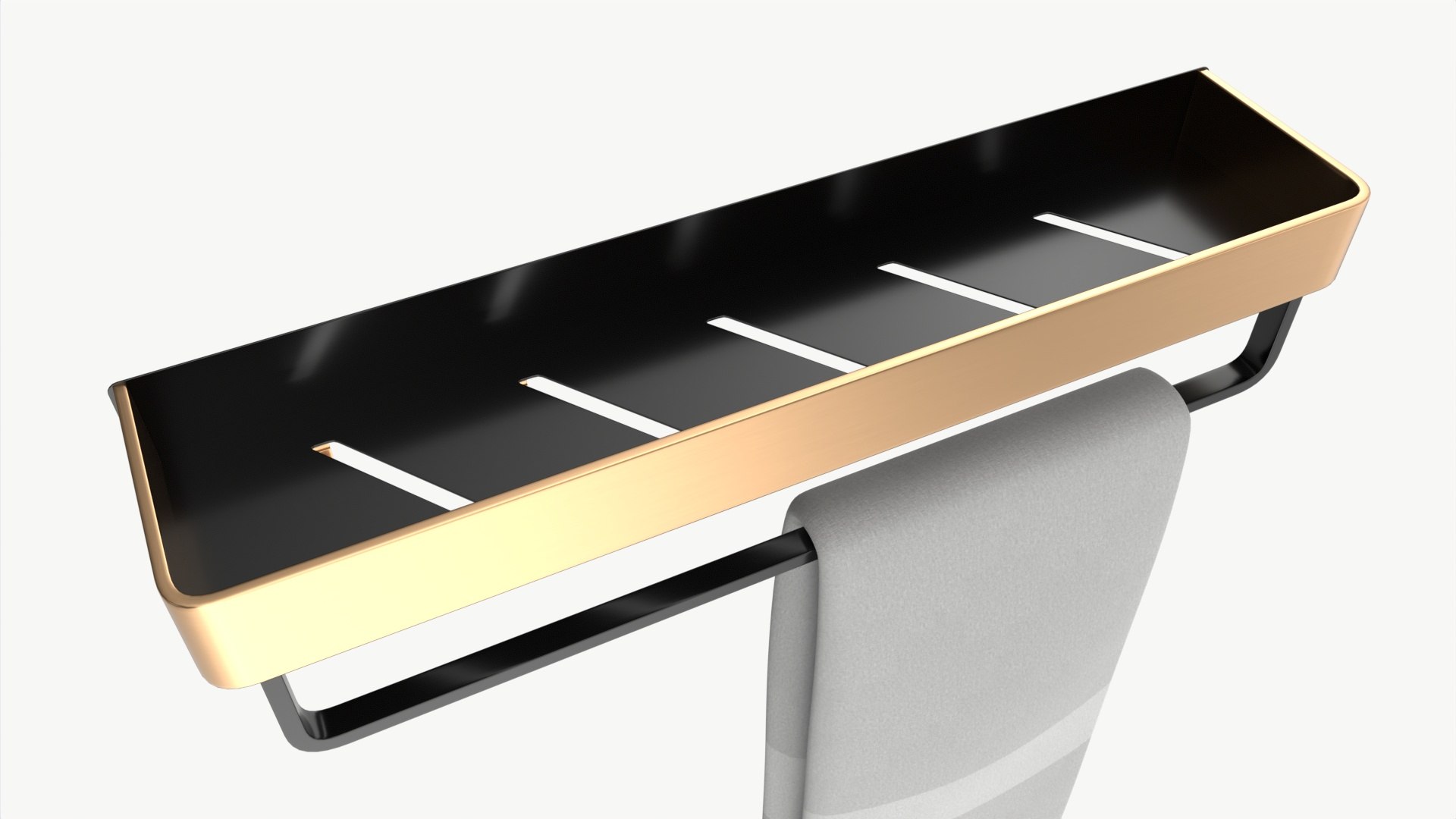 Bathroom Shelf With Rack And Towel 3D Model - TurboSquid 1934590