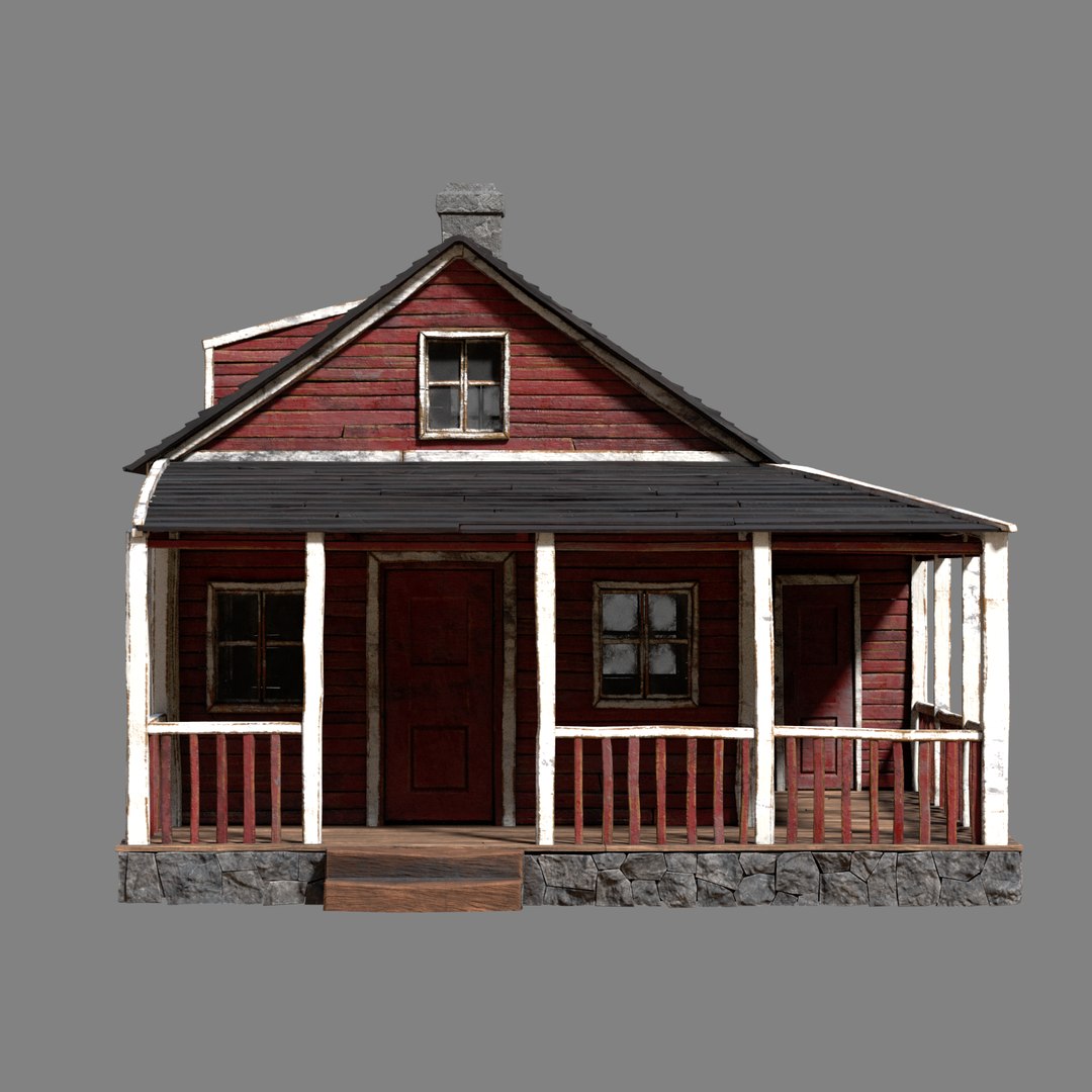 Woodhouse Wood House 3D Model - TurboSquid 1300215