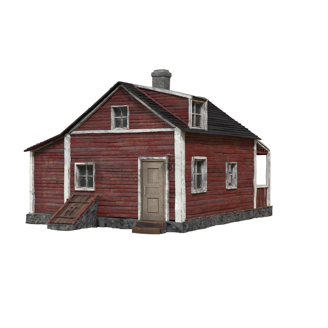 Woodhouse Wood House 3D Model - TurboSquid 1300215