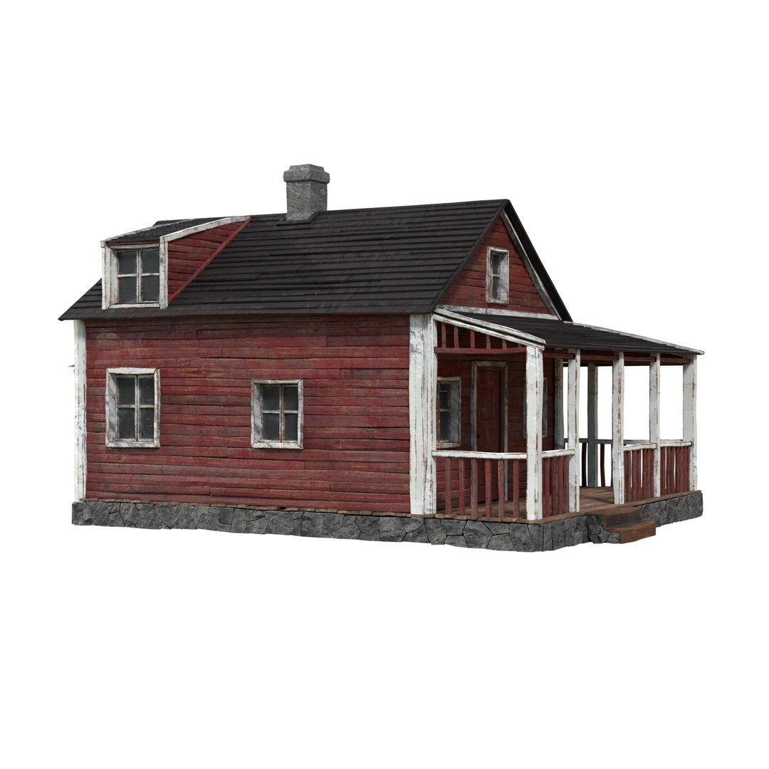 Woodhouse Wood House 3D Model - TurboSquid 1300215