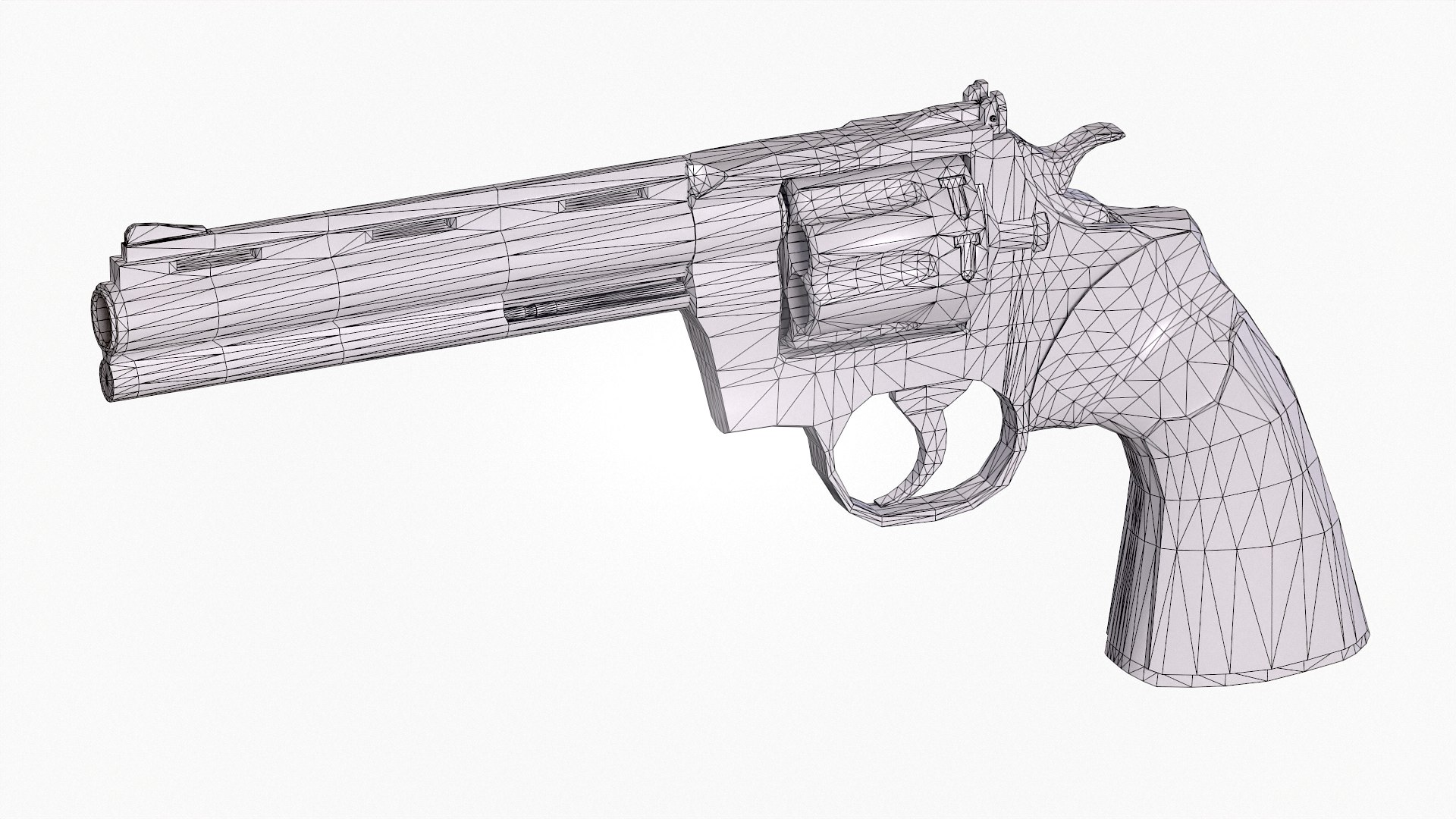3D Low Poly Realistic Game Ready Revolver Model - TurboSquid 2289201