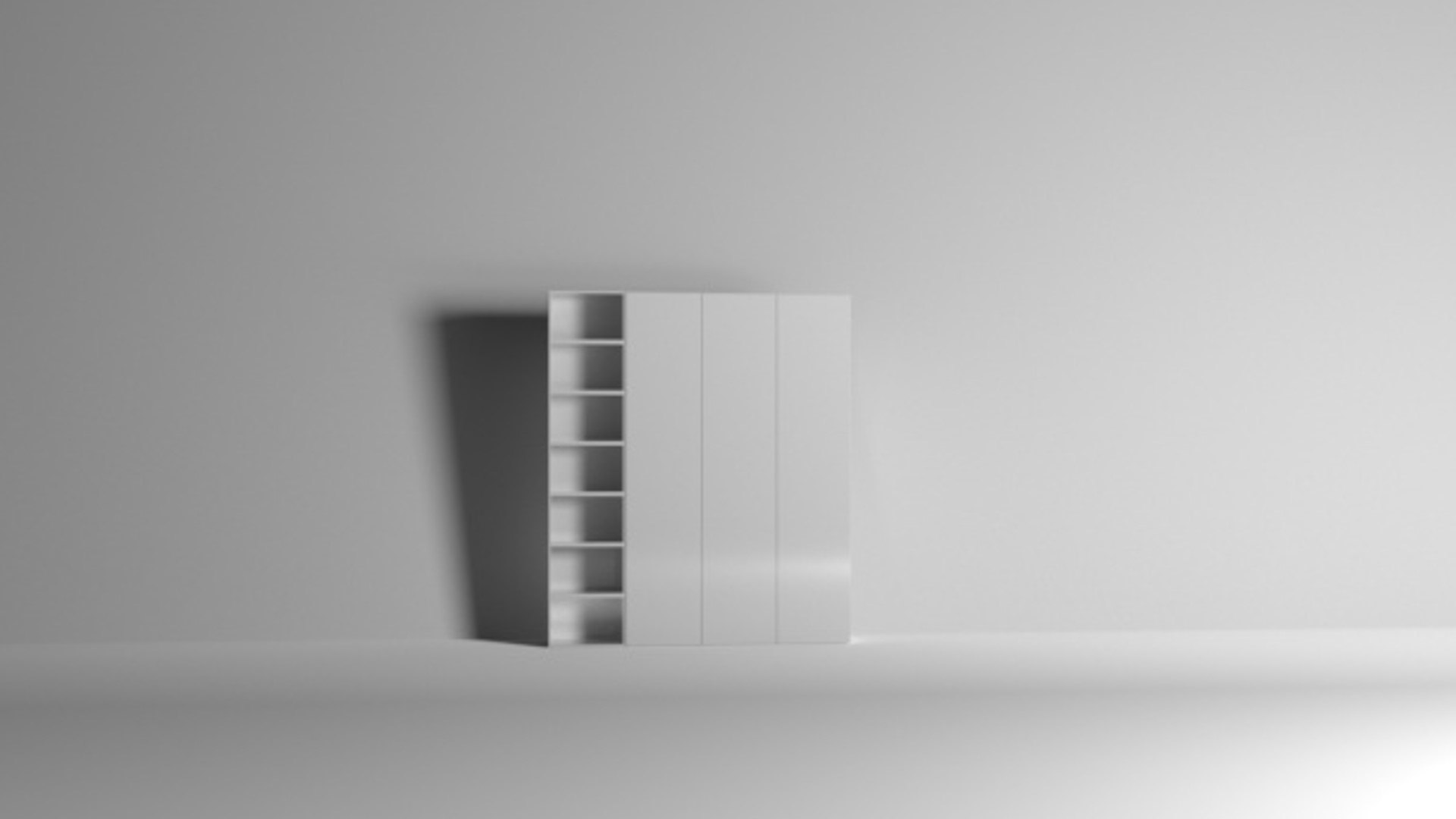 Closet White 3D Model - TurboSquid 2207357