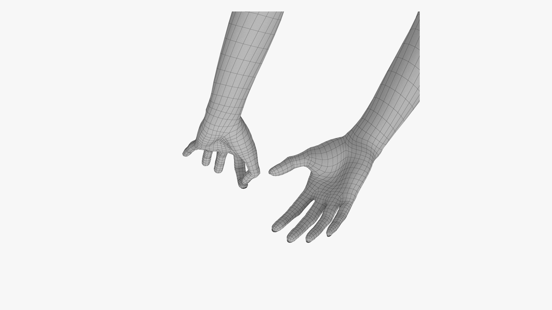 3D Model Female Hands Ok Sign - TurboSquid 2114475