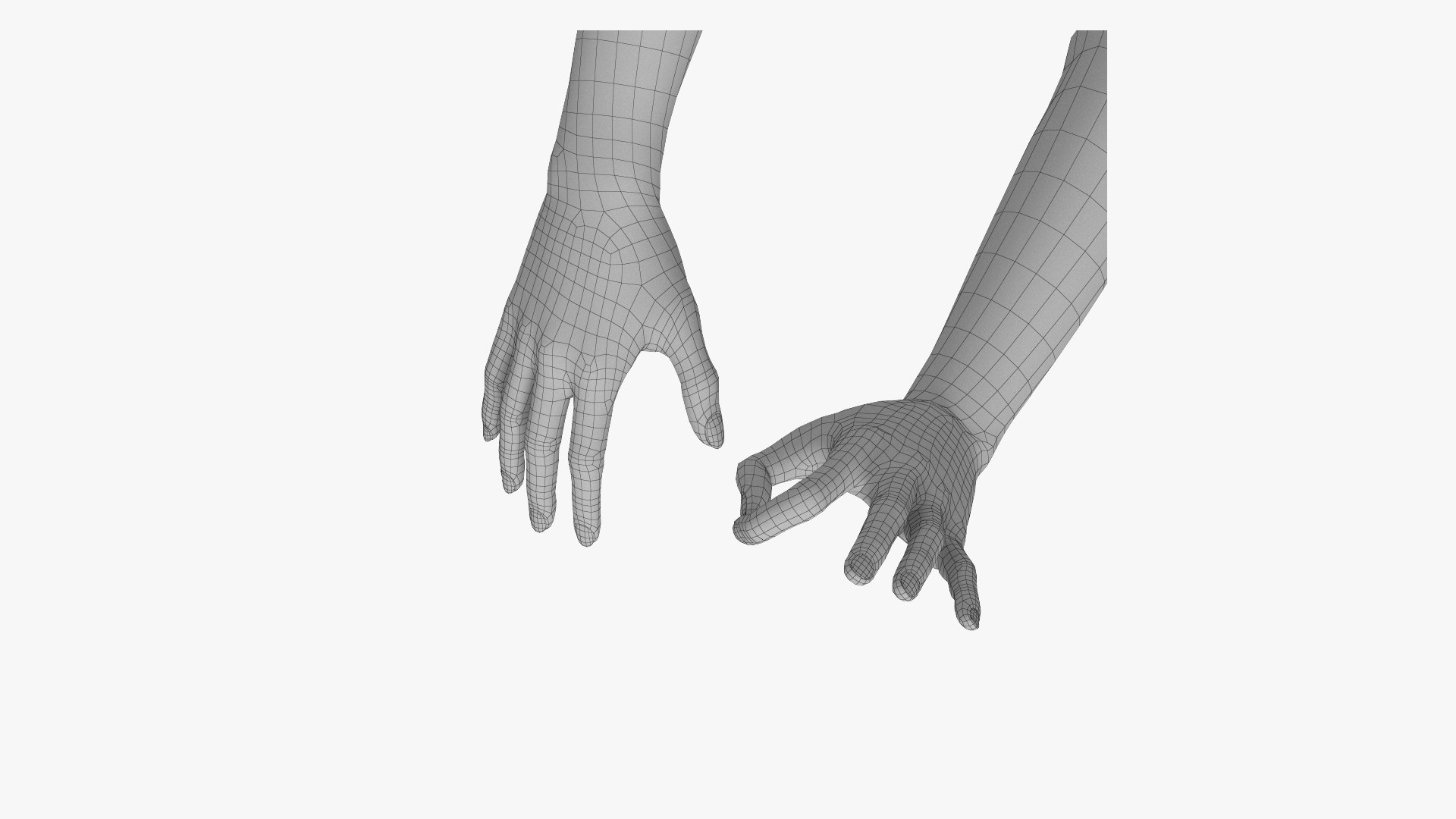 3D Model Female Hands Ok Sign - TurboSquid 2114475