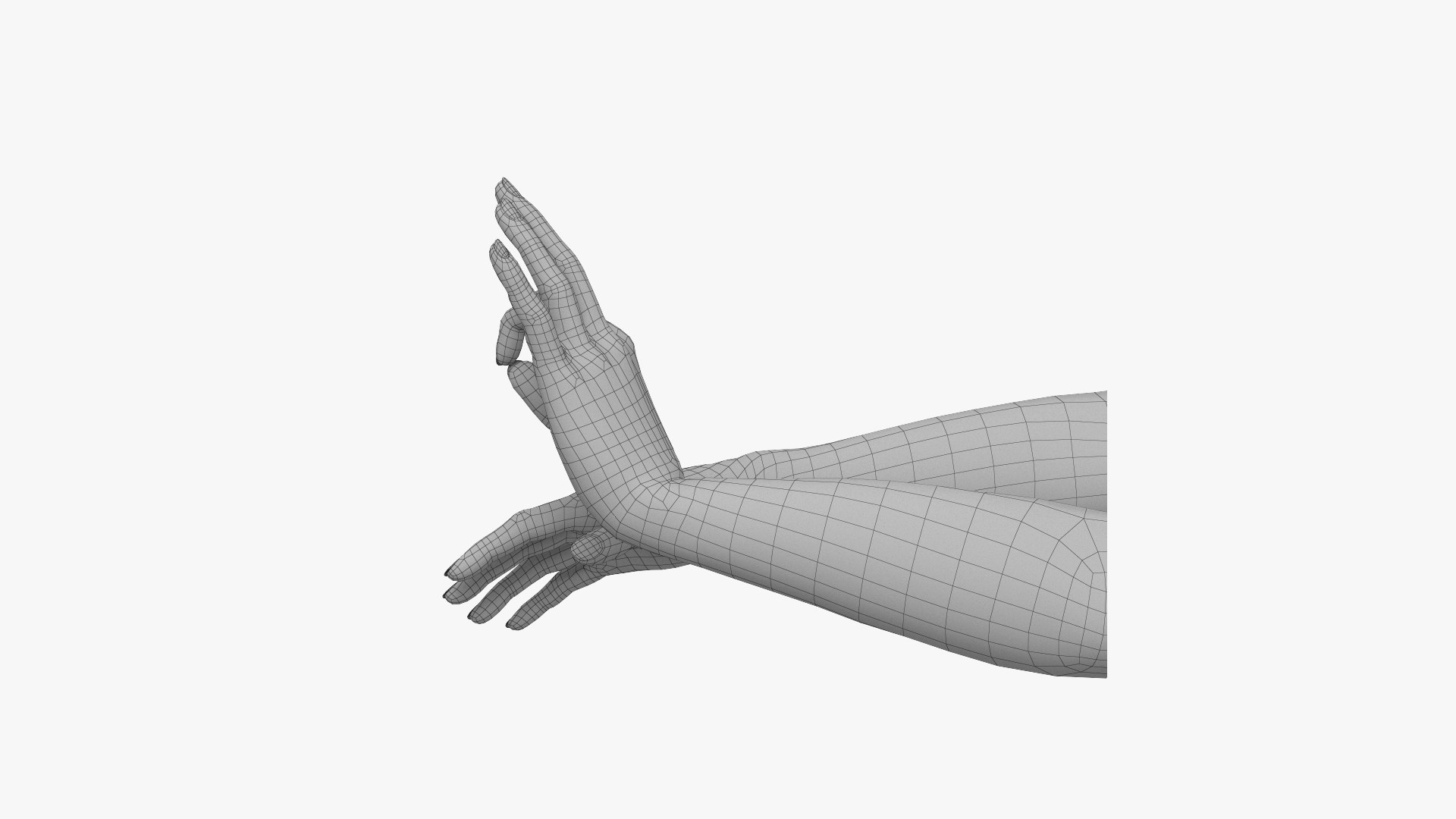 3D Model Female Hands Ok Sign - TurboSquid 2114475