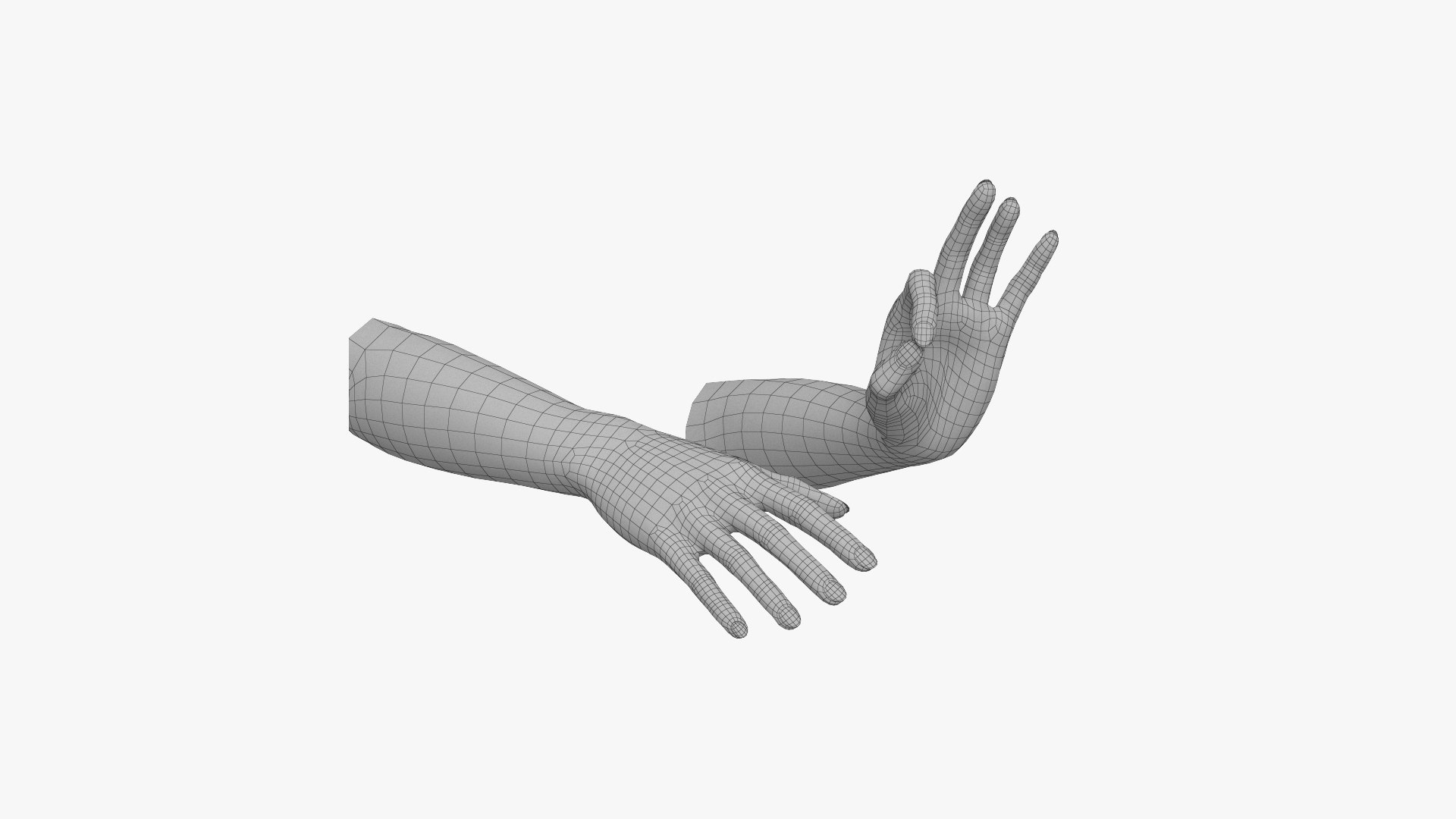 3D Model Female Hands Ok Sign - TurboSquid 2114475