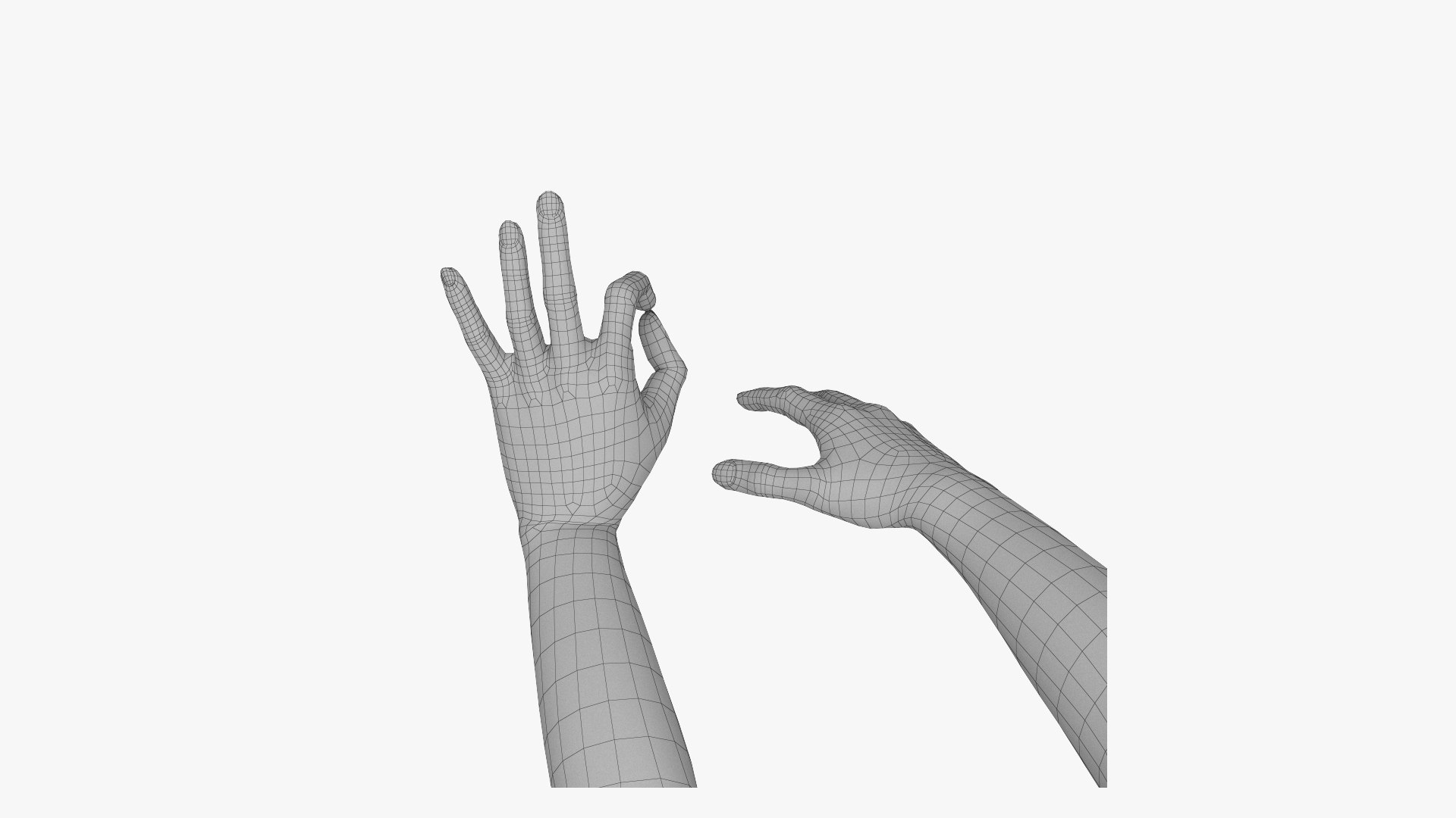 3D Model Female Hands Ok Sign - TurboSquid 2114475