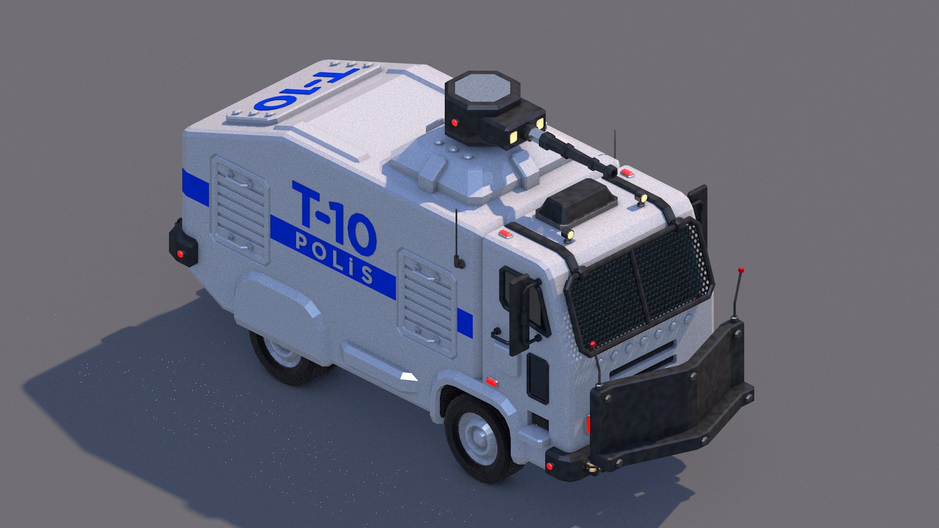3D Model Armored Police Car - TurboSquid 2137173