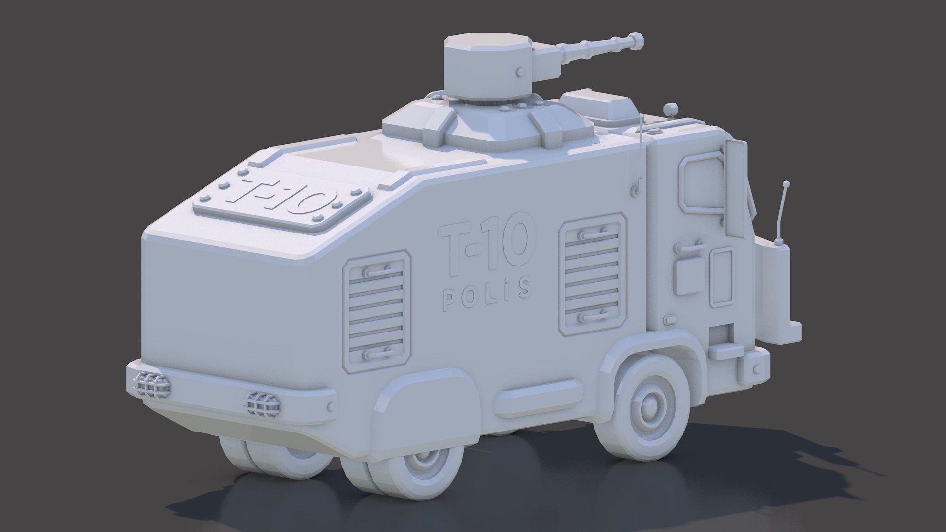 3D Model Armored Police Car - TurboSquid 2137173