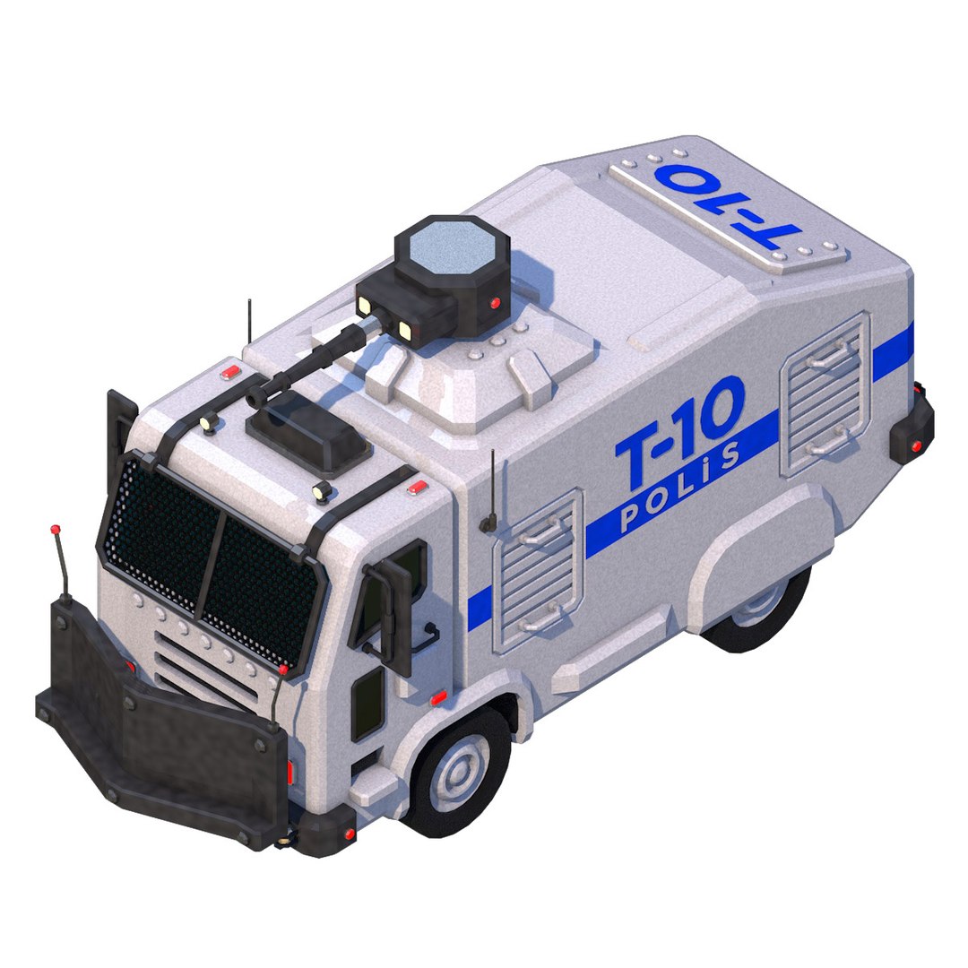 3D Model Armored Police Car - TurboSquid 2137173