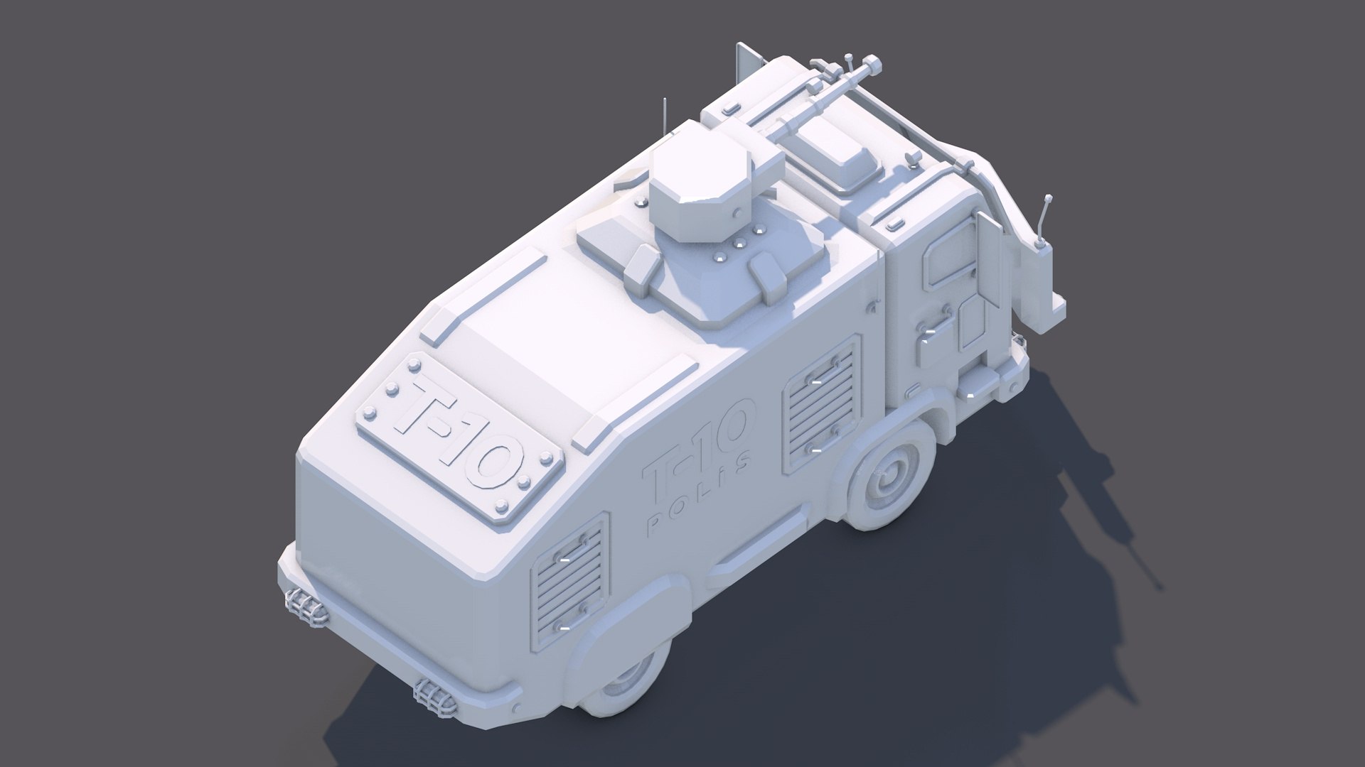 3D Model Armored Police Car - TurboSquid 2137173